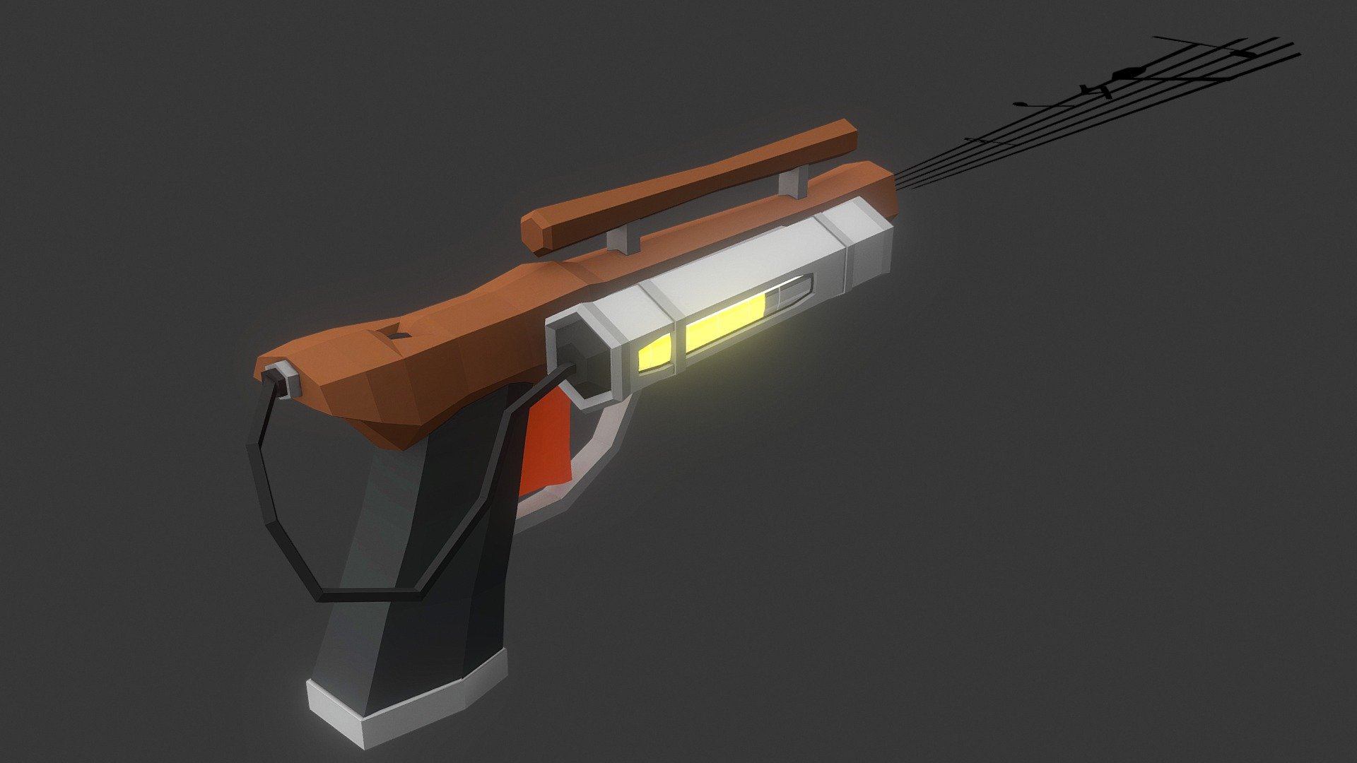 Music Gun | Low Poly - 3D model by Robin Butler (@StarTrekGuy) [5531e03 ...