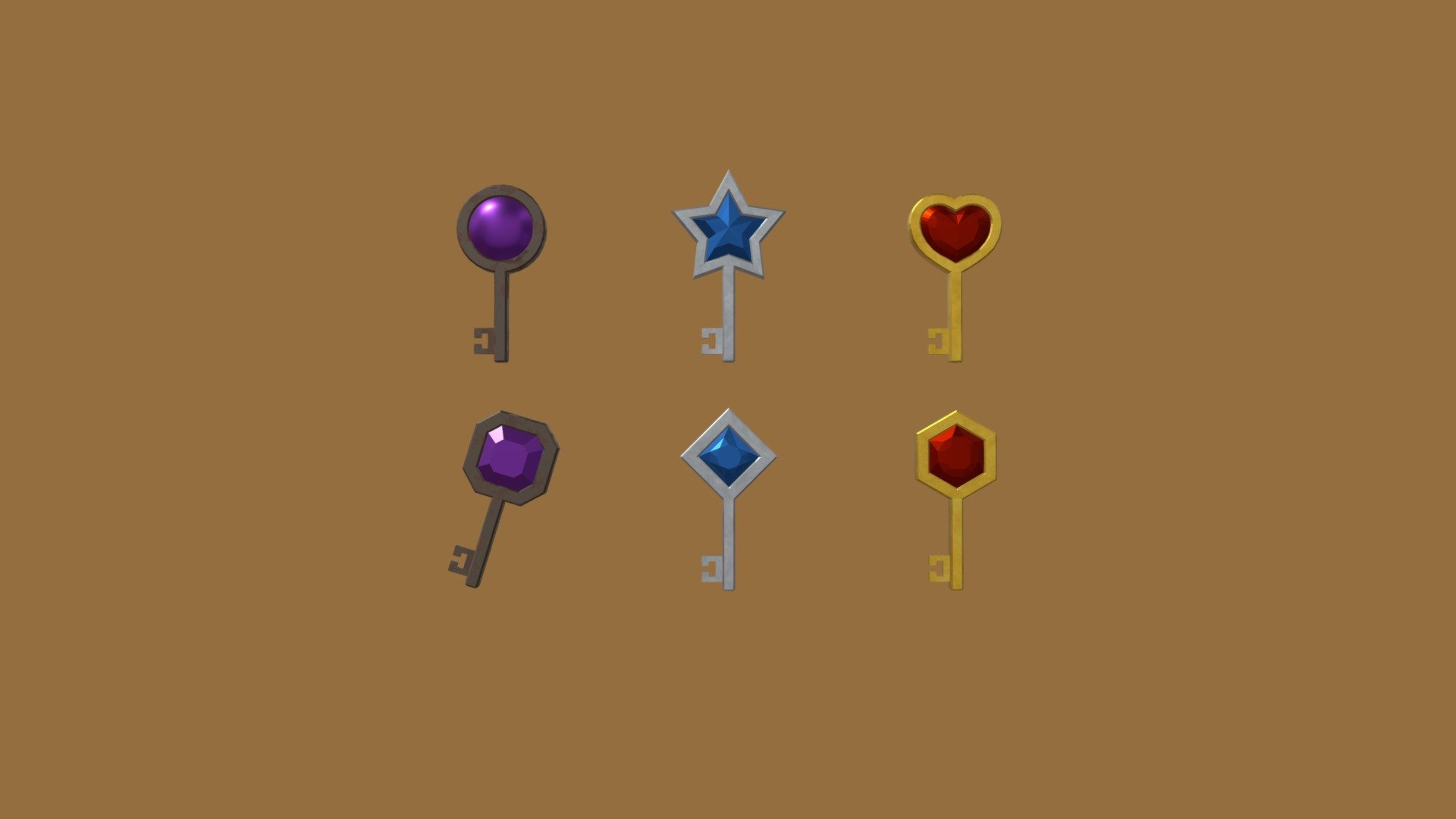 Key 3D for Unity - 3D model by Sigmoid Button Assets (@sigmoidbutton ...