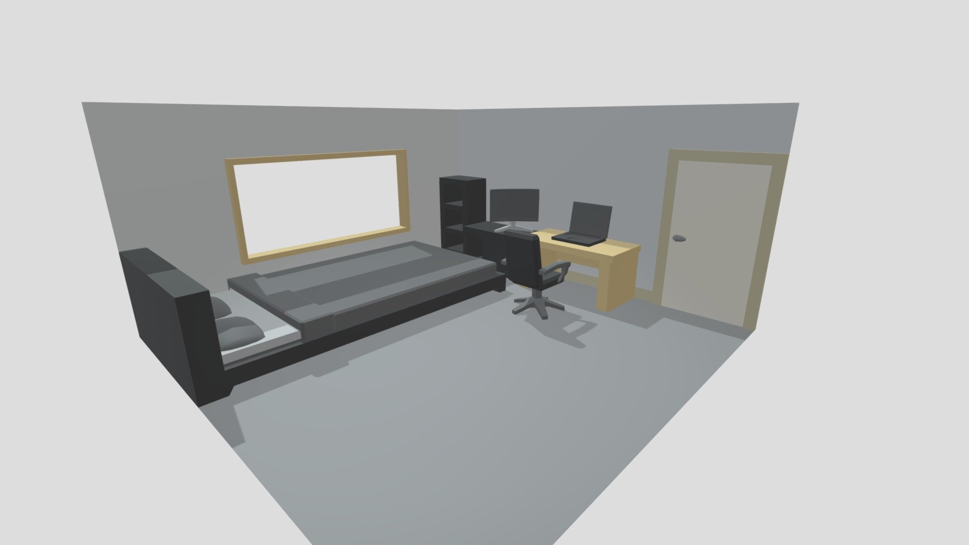 Bedroom Scene - 3D model by DuskZ101 [5536041] - Sketchfab