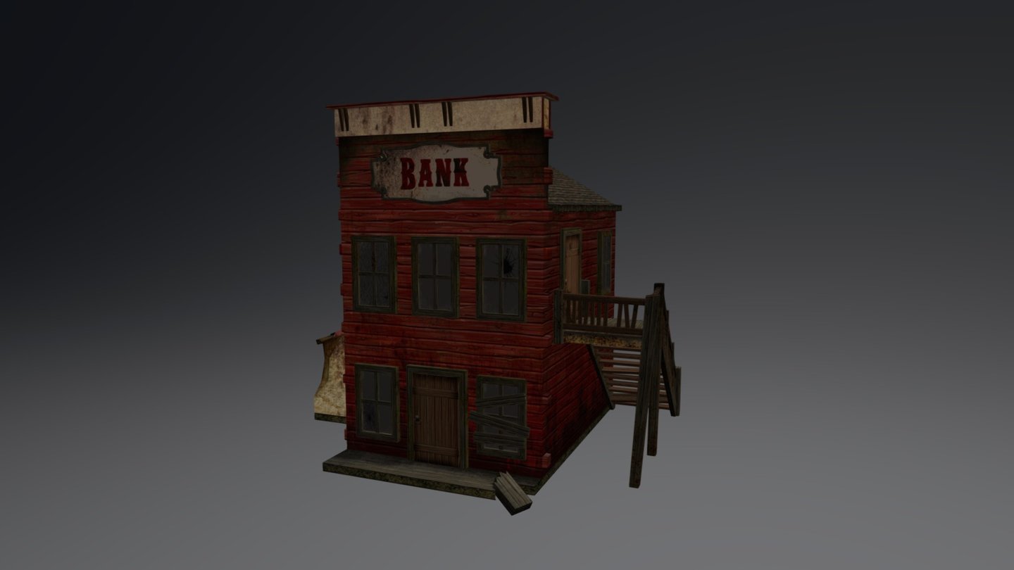Bank - 3D model by Meredith (@kuppycakes) [5536178] - Sketchfab