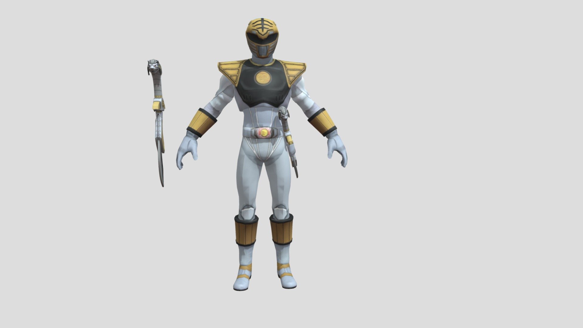 White Ranger Movie 1995 - Power Rangers - Download Free 3D model by ...