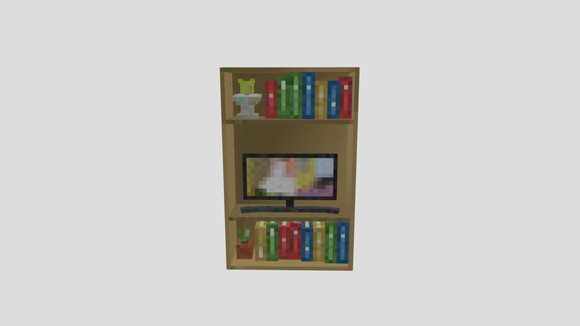 Elegant Bookshelf - 3D model by gregory4312 [553eb4b] - Sketchfab