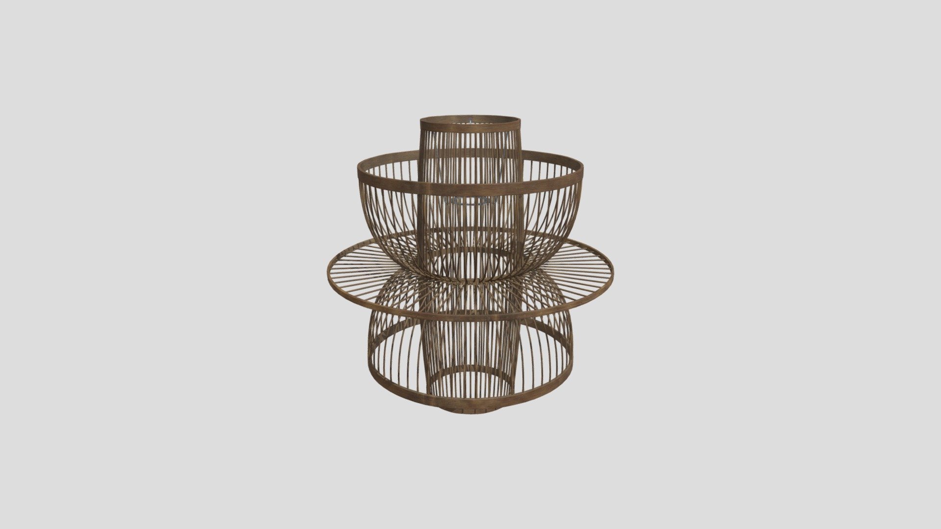 Ceiling Lamp Rattan - Buy Royalty Free 3D model by 3DImaginationHub ...