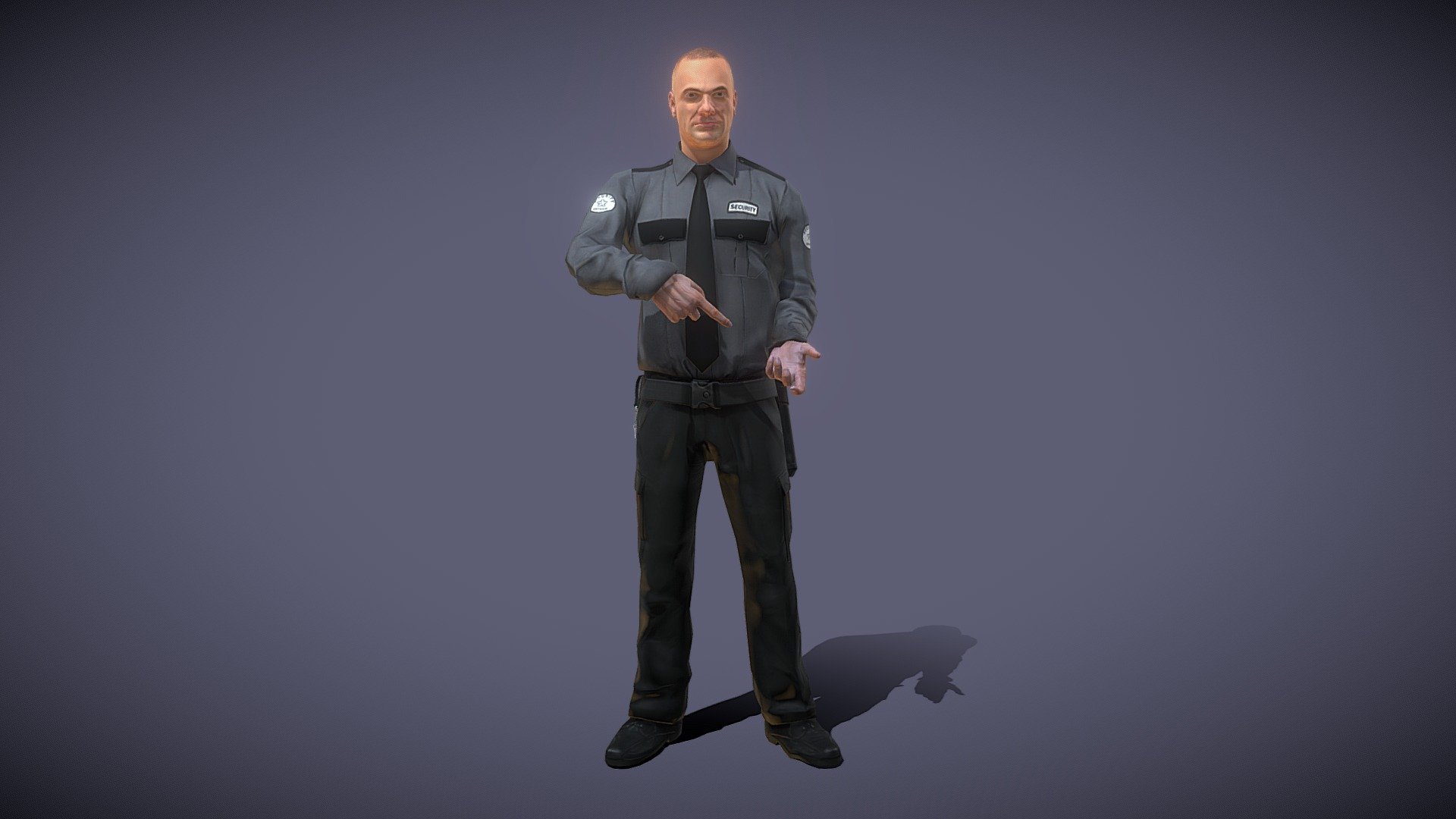 Security Guard 1 - Buy Royalty Free 3D model by Hitoshi Matsui ...