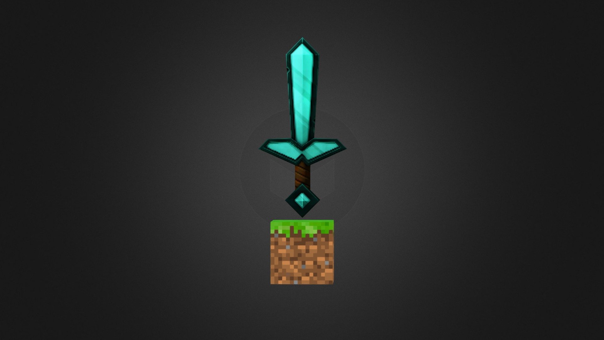 Minecraft Sword - 3D model by Euan Mitchell (@tigg) [554051f] - Sketchfab