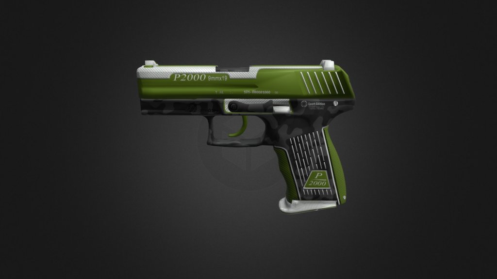P2000 | Turf - 3D model by krakencommunity [5542434] - Sketchfab