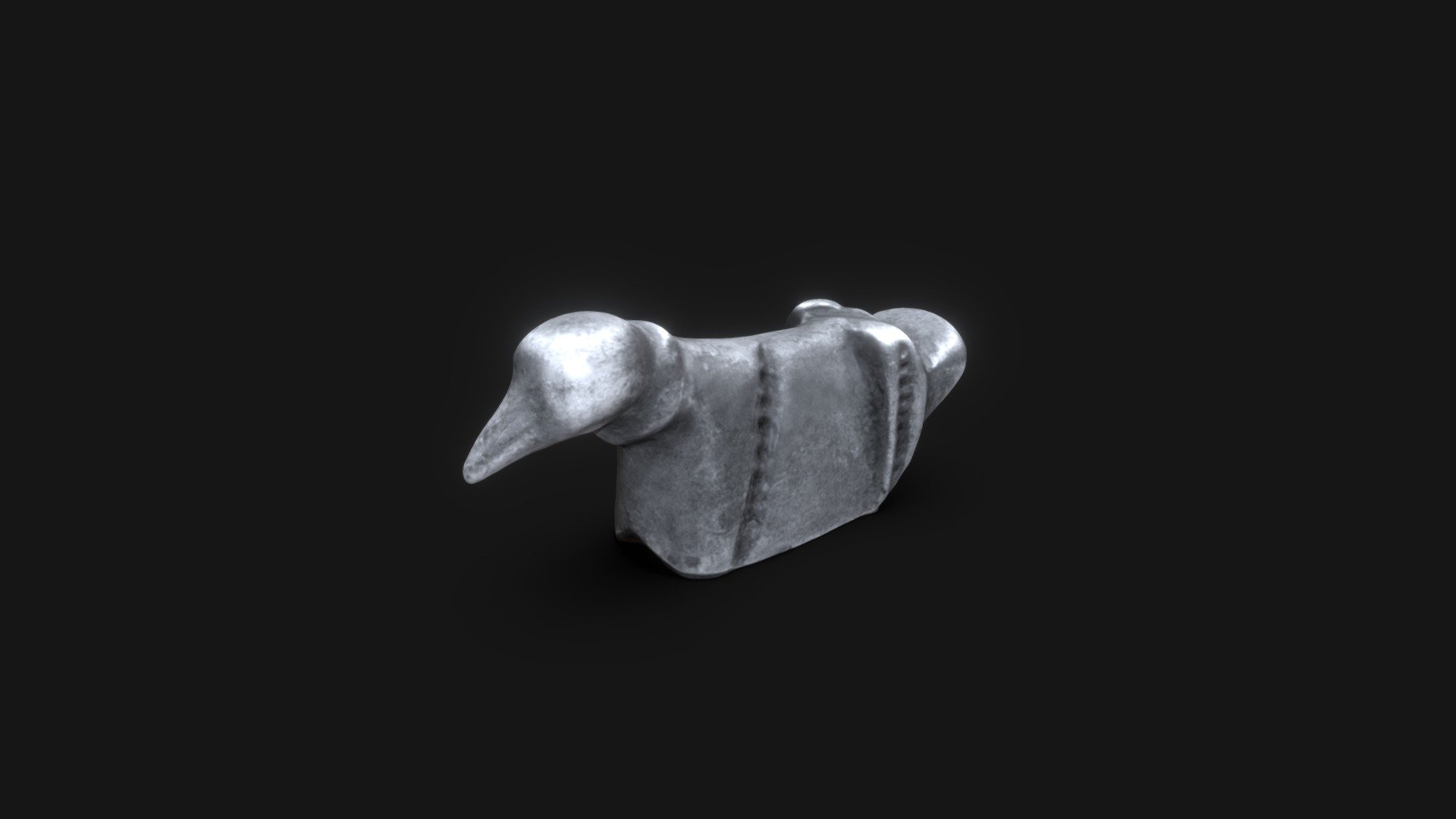 Figurine de Canard Celtique/Celtic Duck Figurine - 3D model by Dibur ...