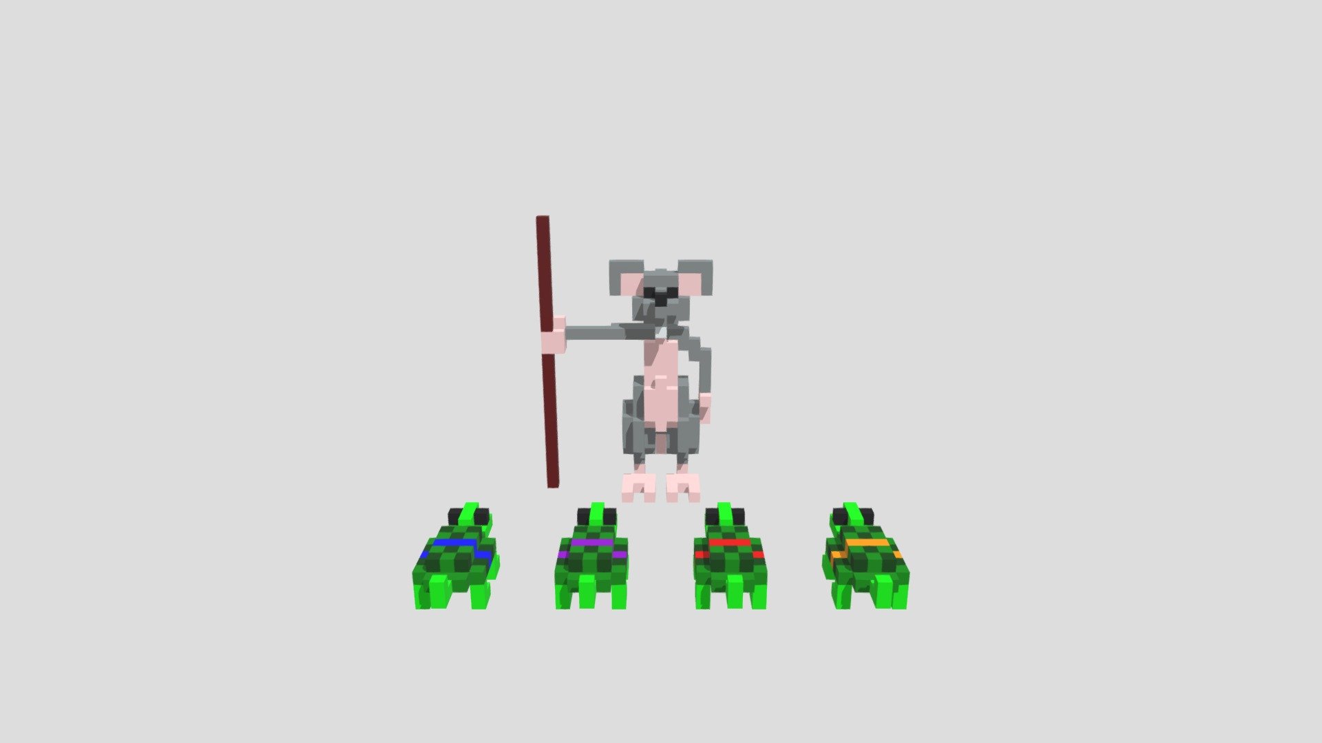 Mouse And Turtle - Download Free 3D model by colombo0718 [5546f96 ...