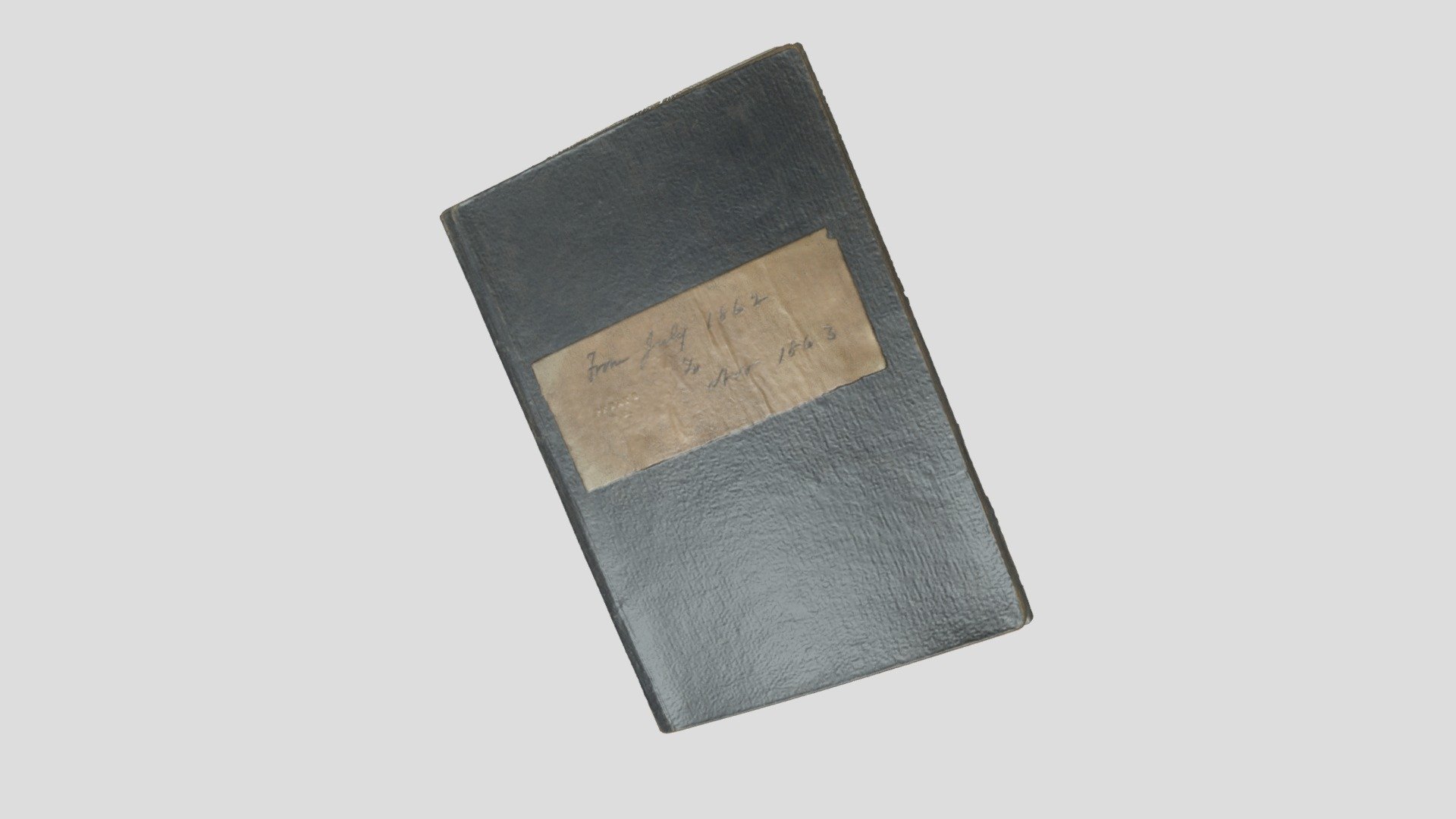 Ellison Capers Journal, 1862-1863 - 3D model by The Citadel Library ...