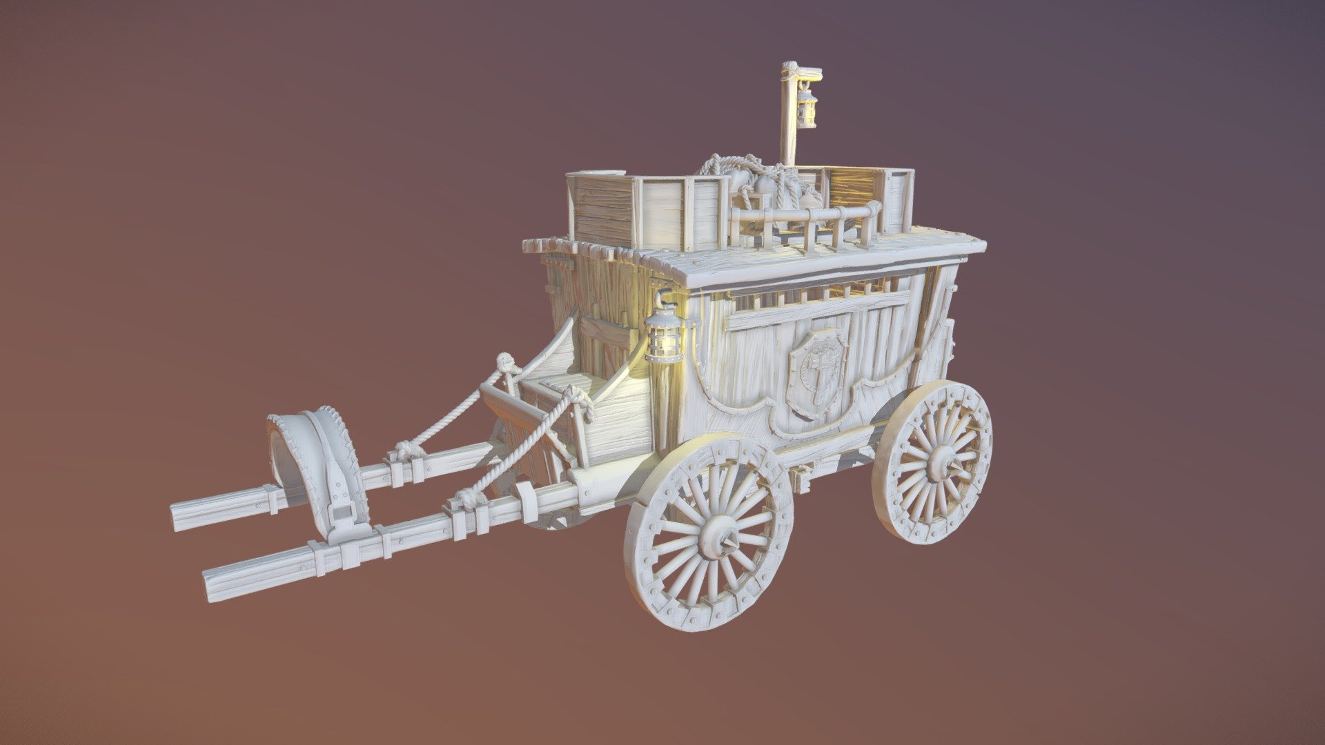 3D Printable Prisoner Wagon - 3D model by Rita Puhakka (@RitaPuhakka) [55481b1] - Sketchfab