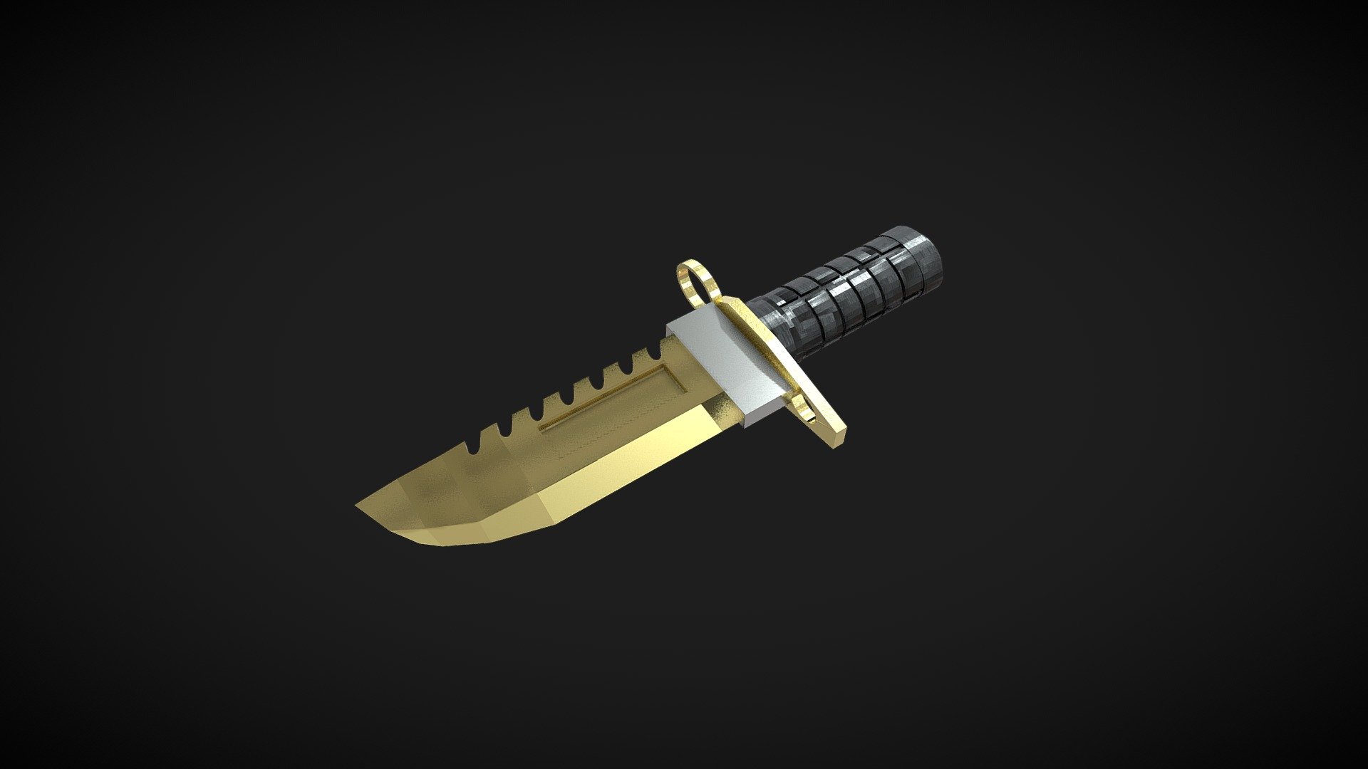 Combat Knife - 3D model by Tanael334 (@fernandesnatanael410) [554a905 ...