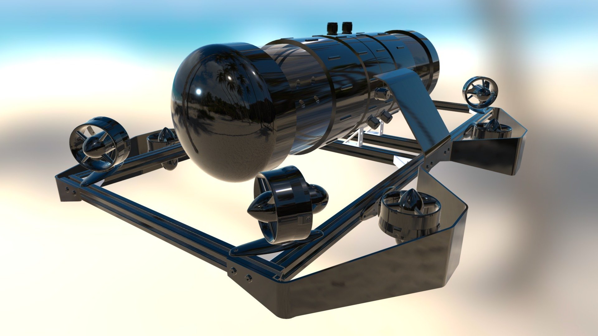 2016 - 2017 GU RoboSub - Current Design - 3D model by Cameron R. Johnson (@camjohnson) [554ba78 ...