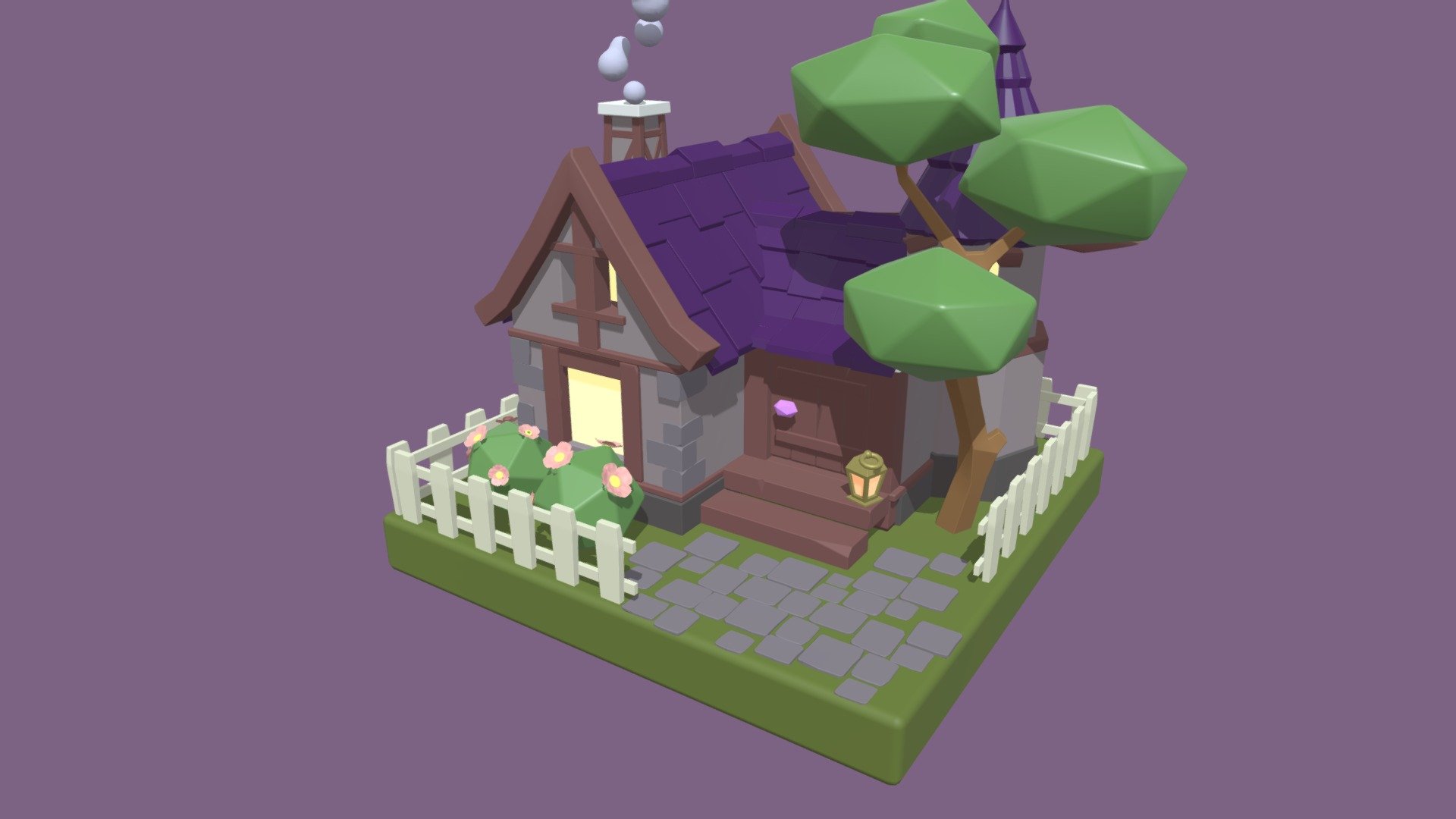Amethyst house - 3D model by richianna [554c344] - Sketchfab