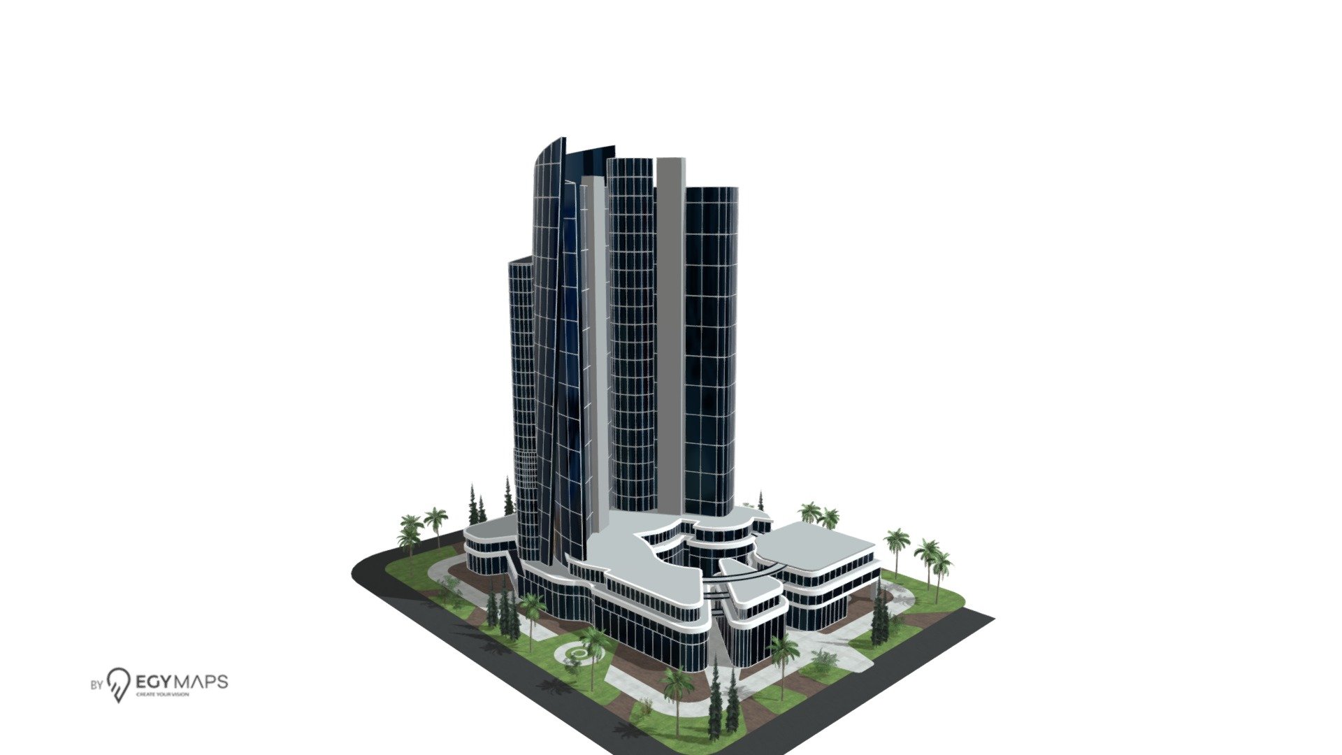 PODIA TOWER - 3D model by Egy-maps [554d0ea] - Sketchfab