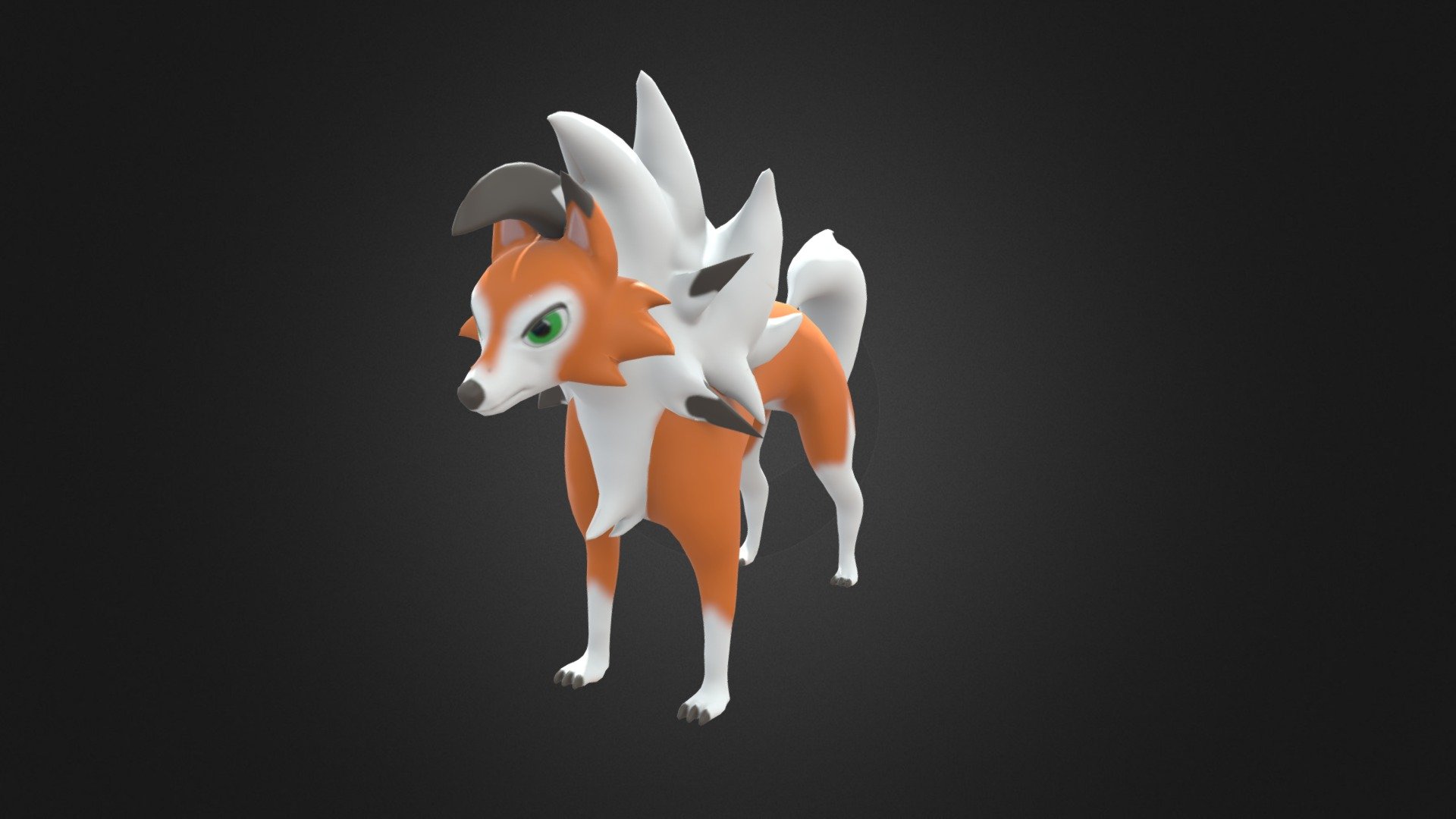 Lycanroc Dusk Form - 3D model by RubenVG27 [554ef2a] - Sketchfab