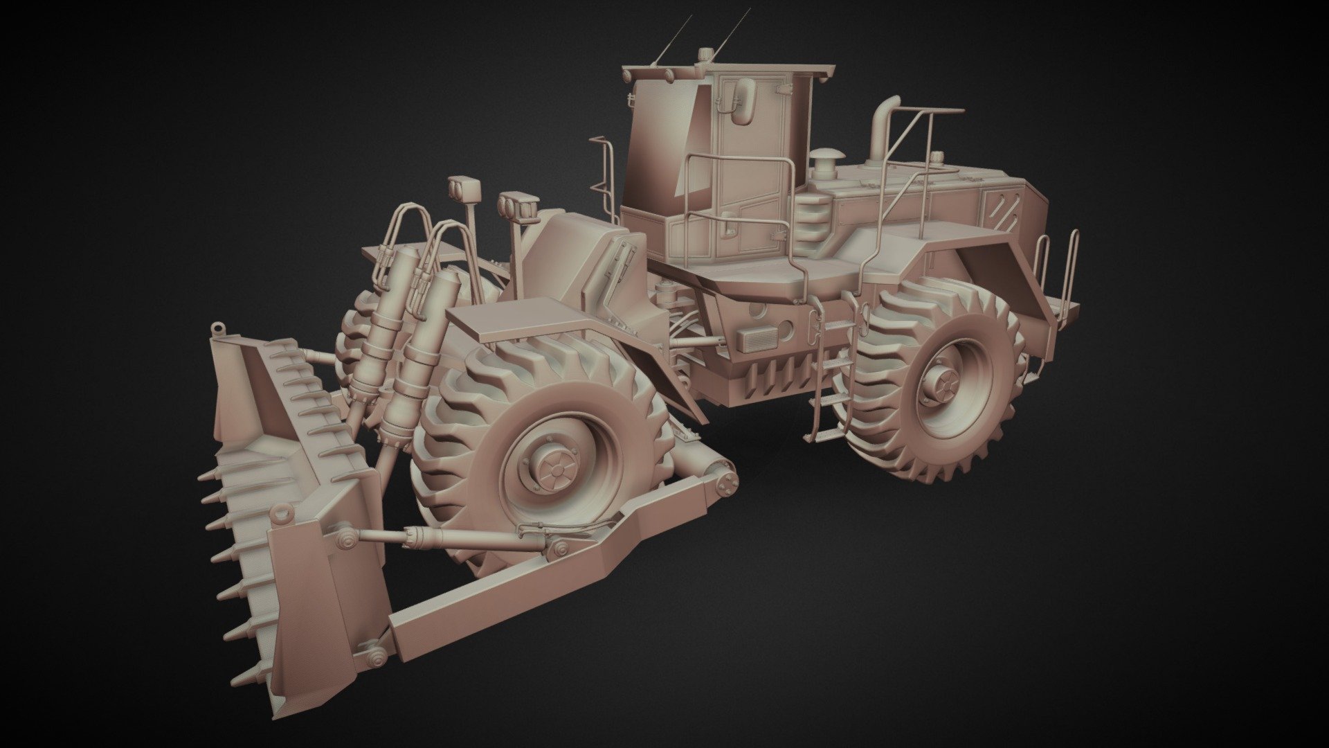 Wheel Dozer - 3D model by mohamedhussien [555073e] - Sketchfab
