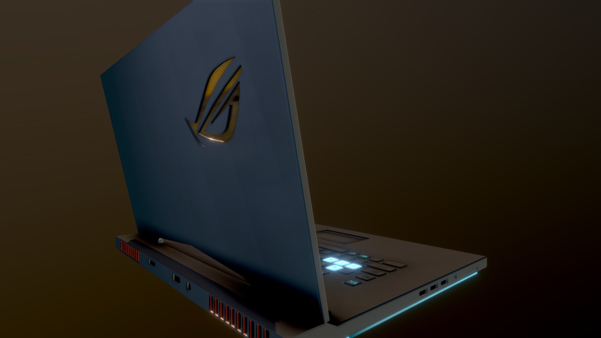 Asus ROG laptop - Buy Royalty Free 3D model by CUBOIX [5551010 ...