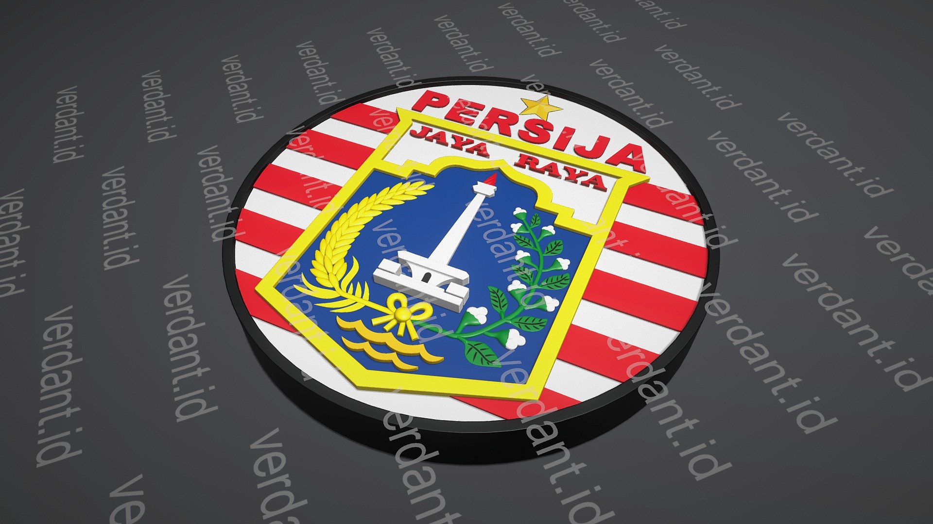 persija (indonesian soccer club) - 3D model by Verdant (@verdant.stu ...