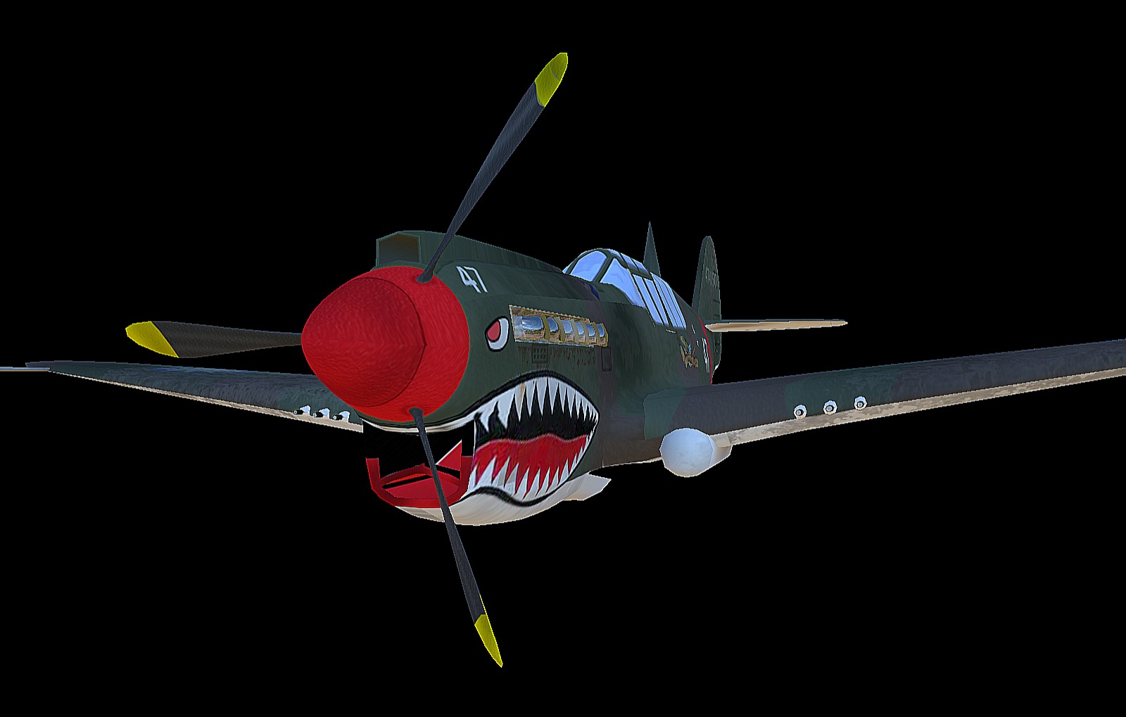 P-40 Warhawk - 3D model by PlattIntroTo3d [555159f] - Sketchfab
