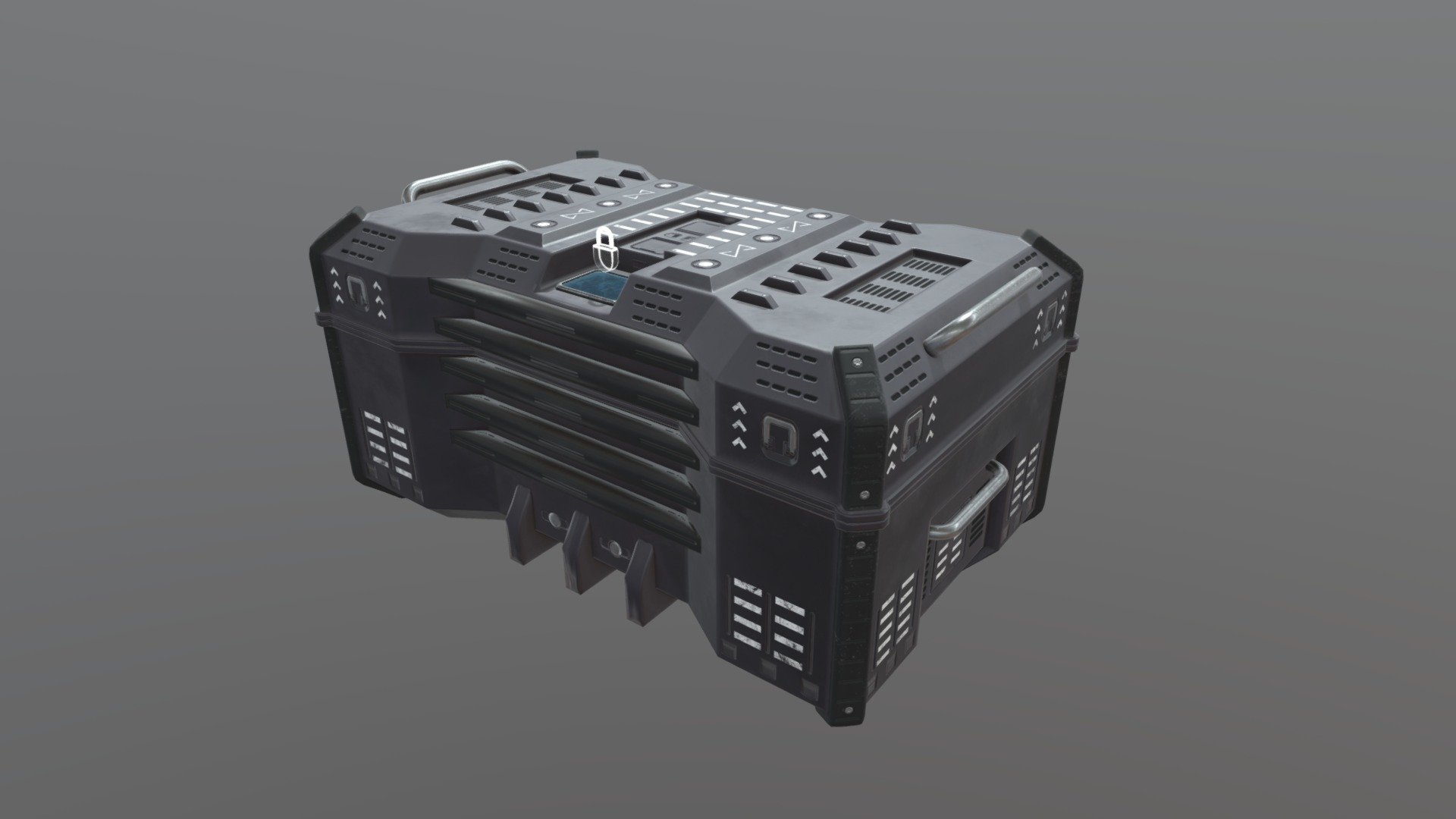 Sci-fi Storage Crate - 3D model by Guðmundur Bjarnason (@testdriver ...