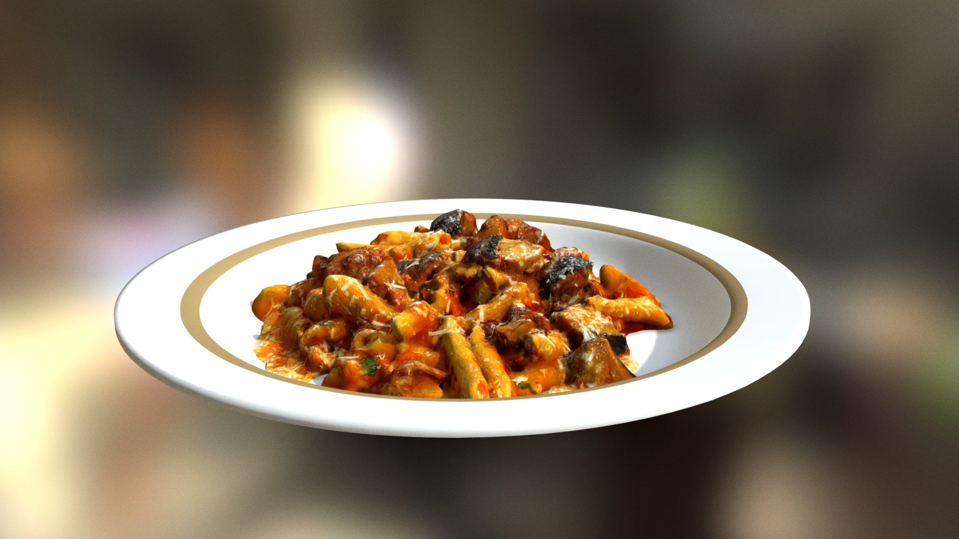 Pasta alla Norma - Sicilia - 3D model by Prana Bit (@Pranabit) [5556b79 ...