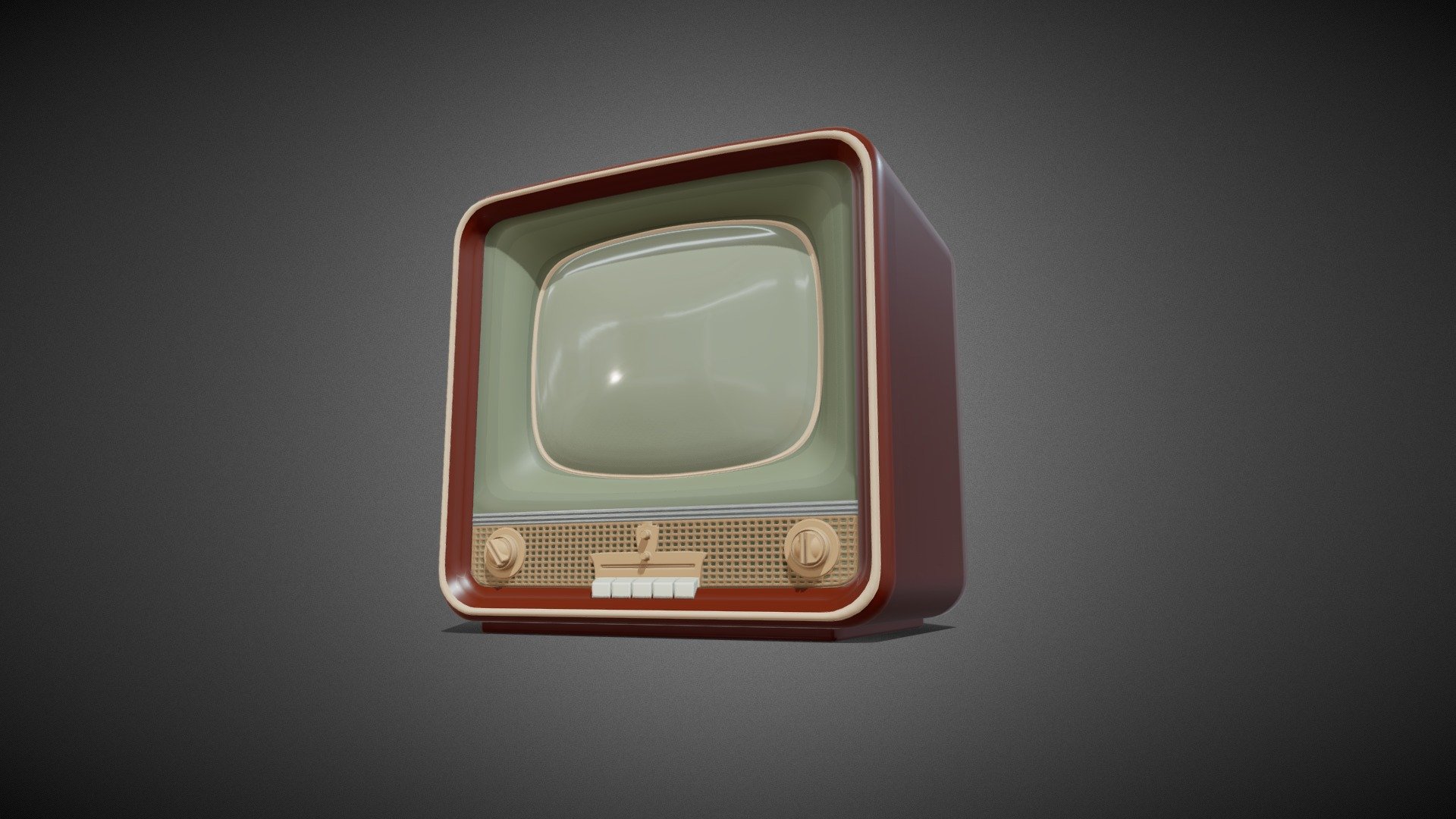 Retro TV "Radium" (Sub-D ready model) - Download Free 3D model by ...