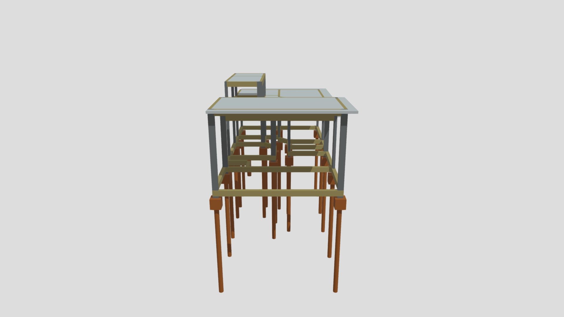 MALHA ESTRUTURAL PRISCILA - 3D model by Steelpro.engenharia [555bab5 ...