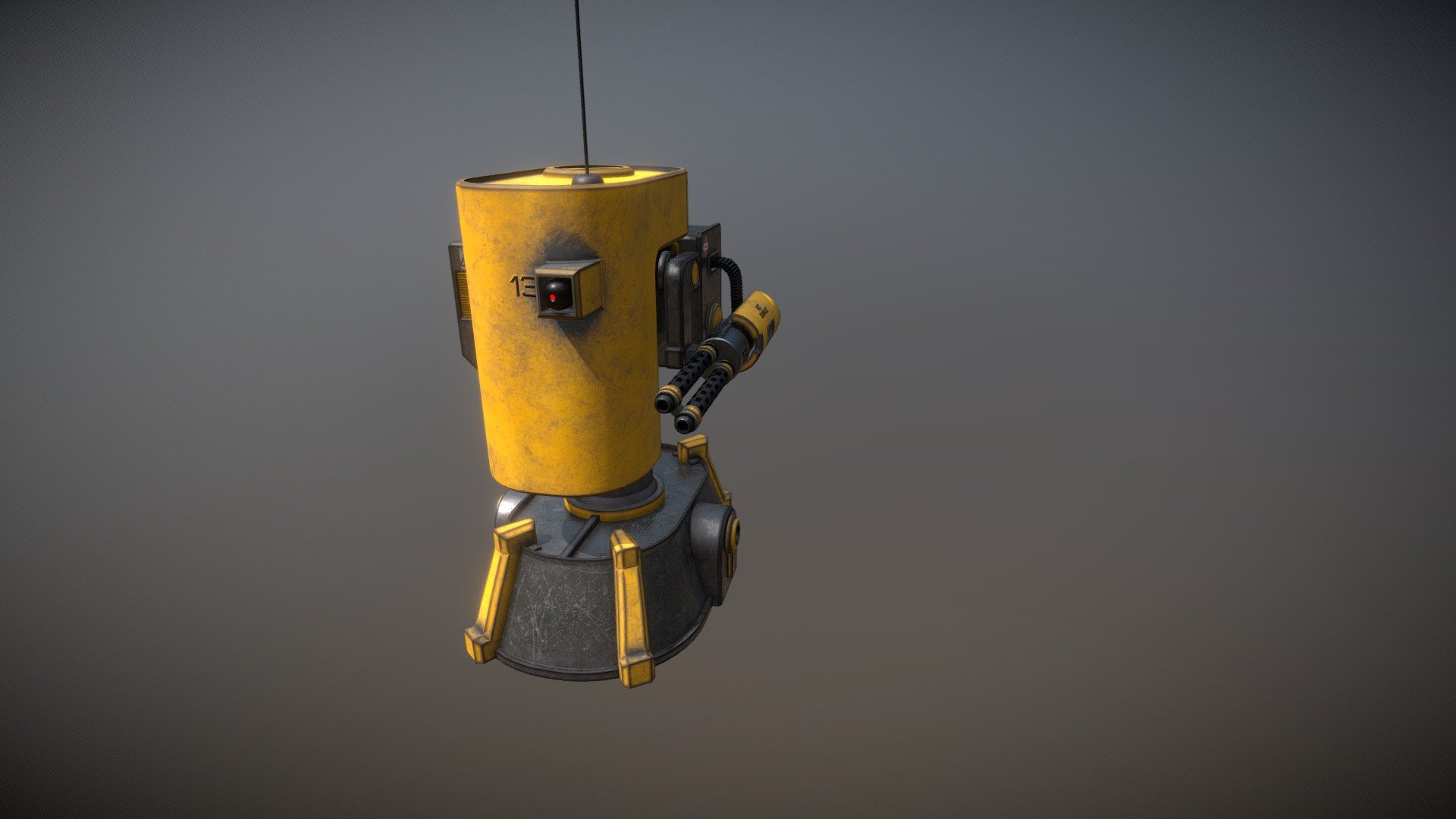 Robot Turret - 3D model by ConnorTaylor1997 [555cedd] - Sketchfab
