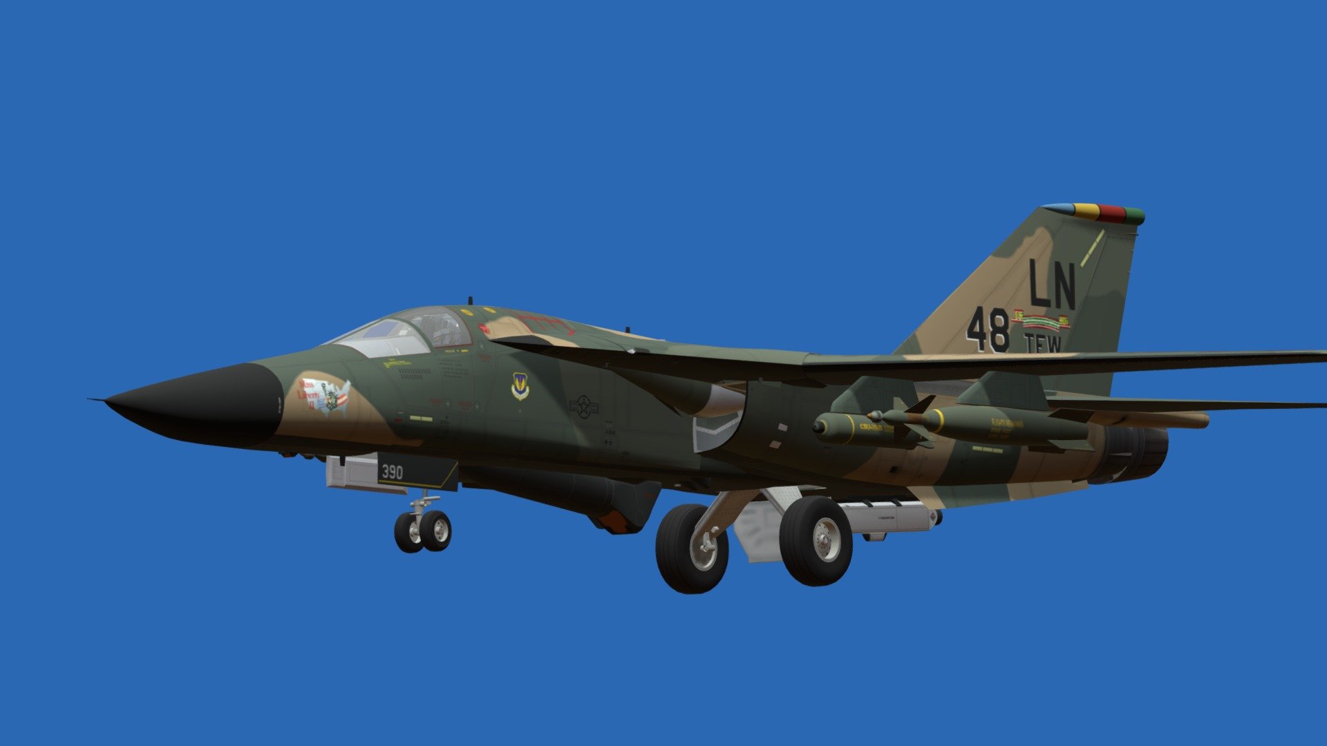 General Dynamics F-111F Aardvark - Download Free 3D model by Rhine_Lab ...