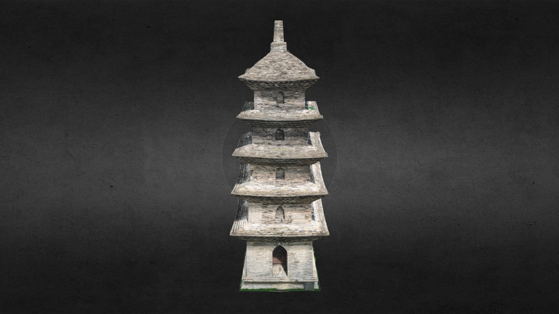 Tianning Temple Pagoda (天宁寺塔) - 3D model by 邵青 (@roblinka) [555f556 ...