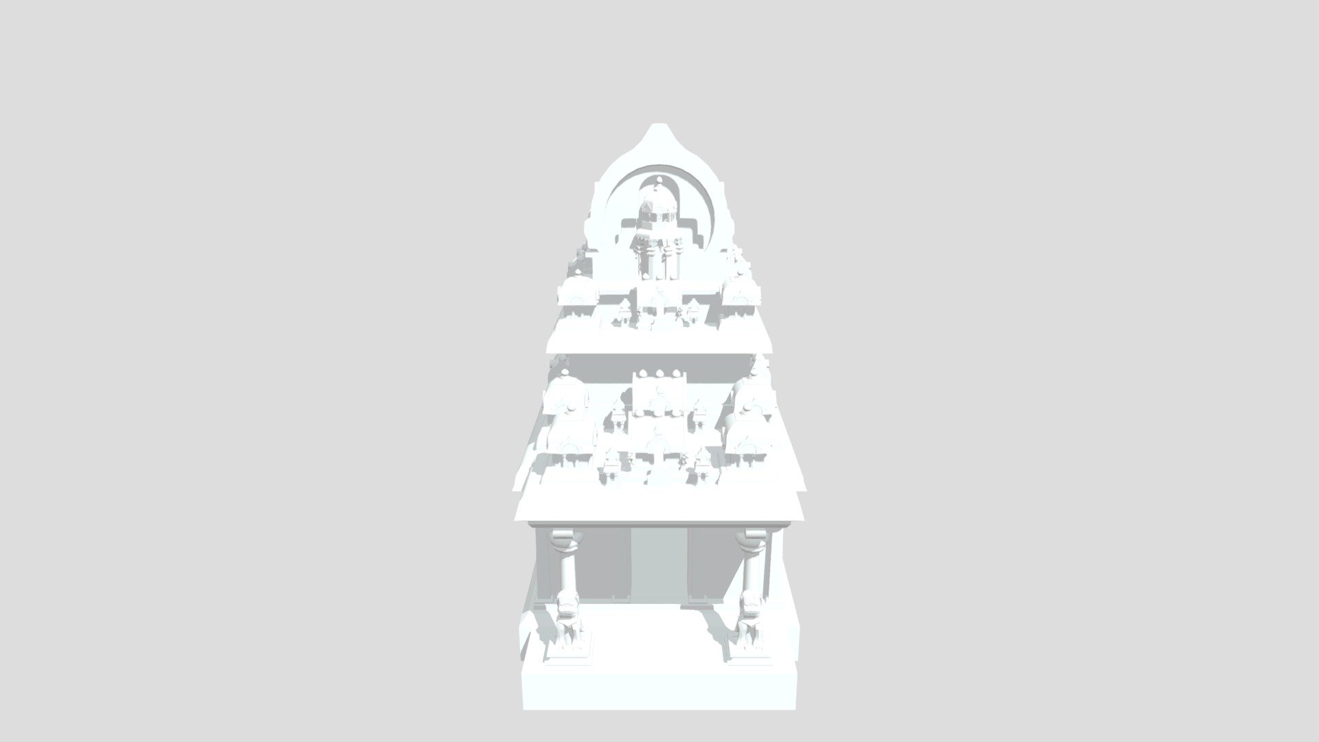 Monument Temple_2 - 3D model by rangan [555f675] - Sketchfab