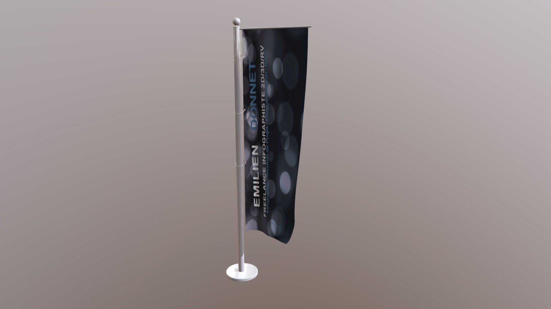 Kakemono - 3D model by EmilienD [5562a8a] - Sketchfab