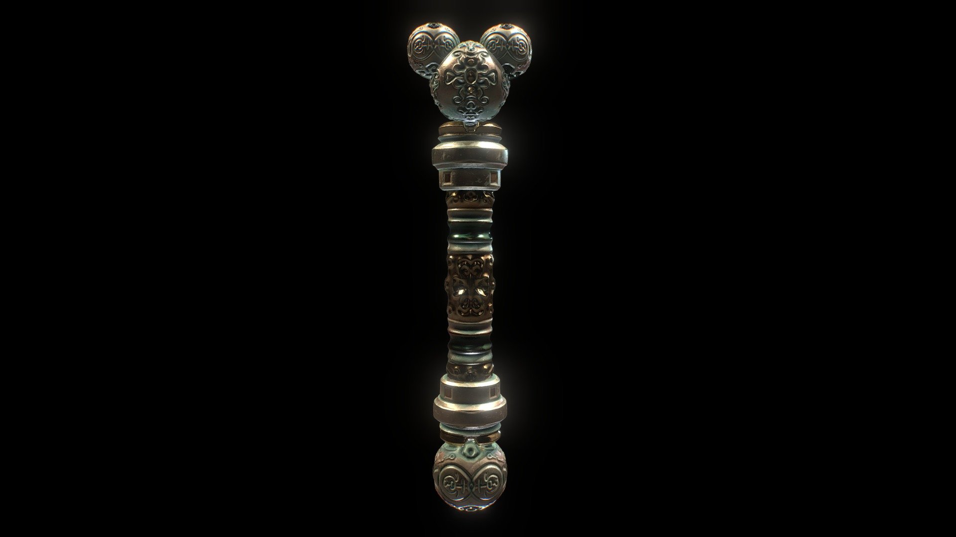 God Priest Staff - 3D model by mad_cactus_soda [55646c3] - Sketchfab