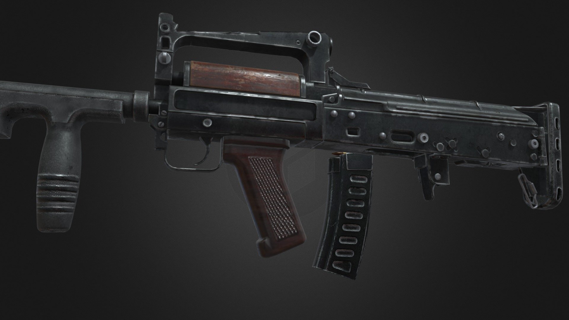 GROZA AAA Game Ready PBR Low-poly 3D model - Buy Royalty Free 3D model ...