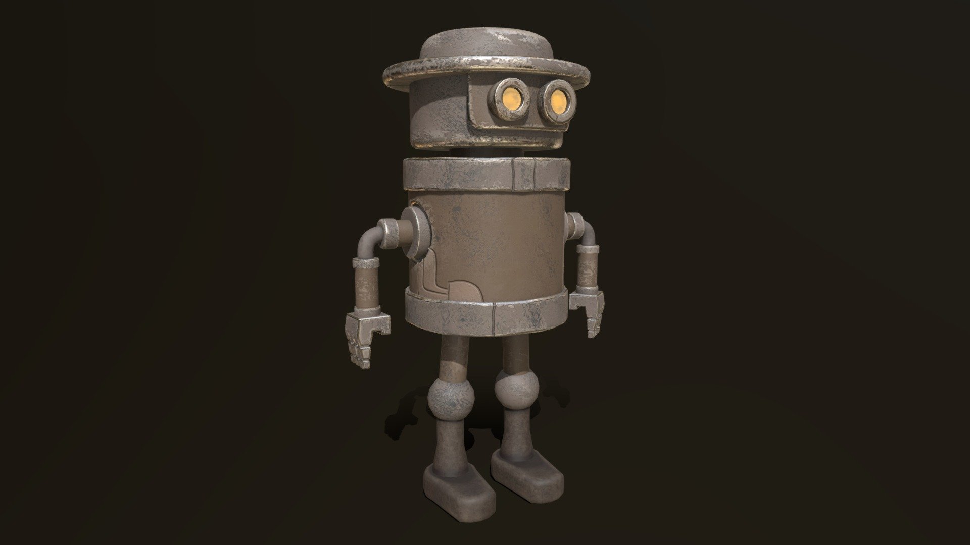 Simple Stylized Robot - 3D model by Art-Teeves [5565ca7] - Sketchfab