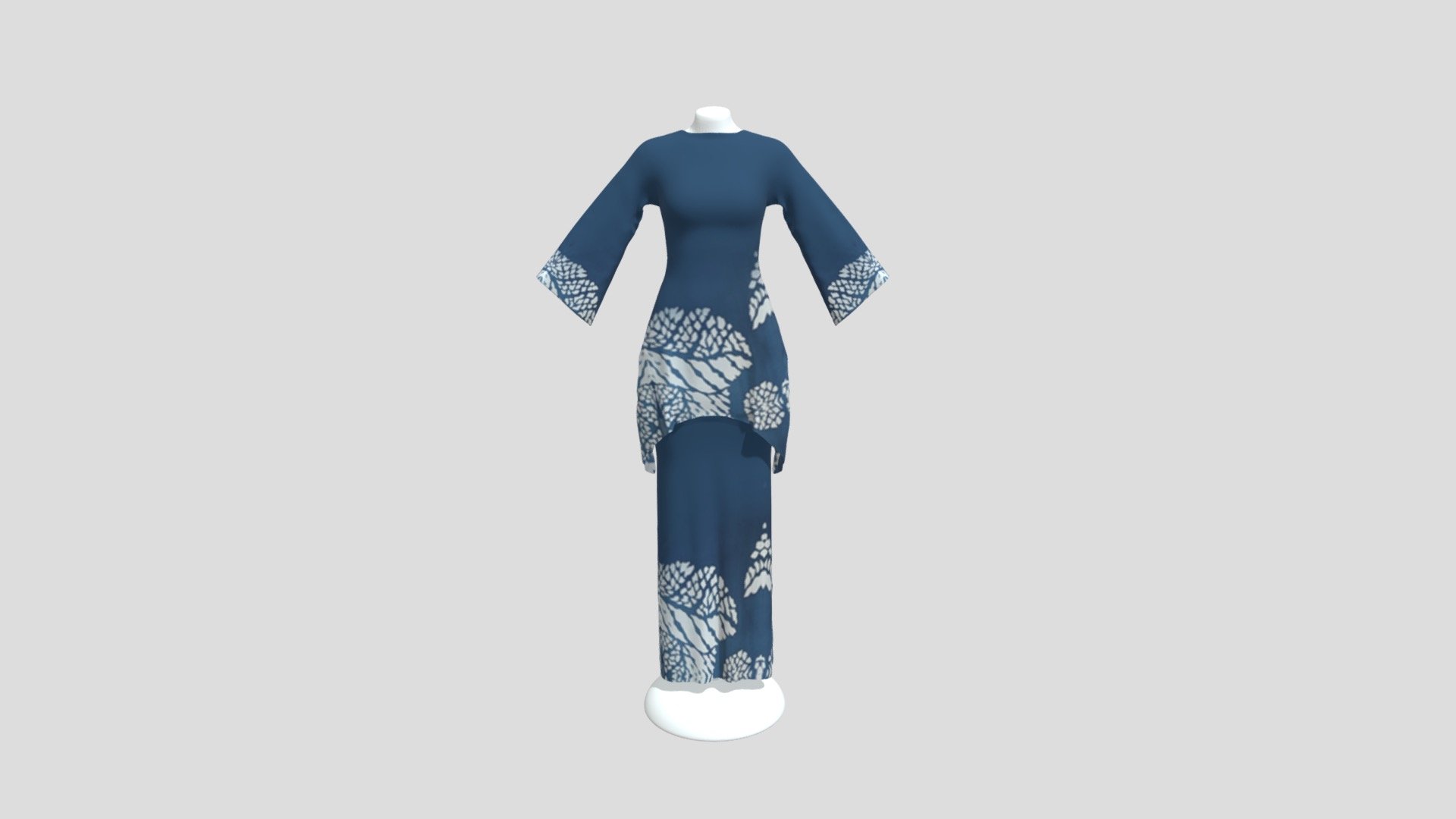Baju Kurung Moden - Download Free 3D model by eeelabvisual [55665c3 ...