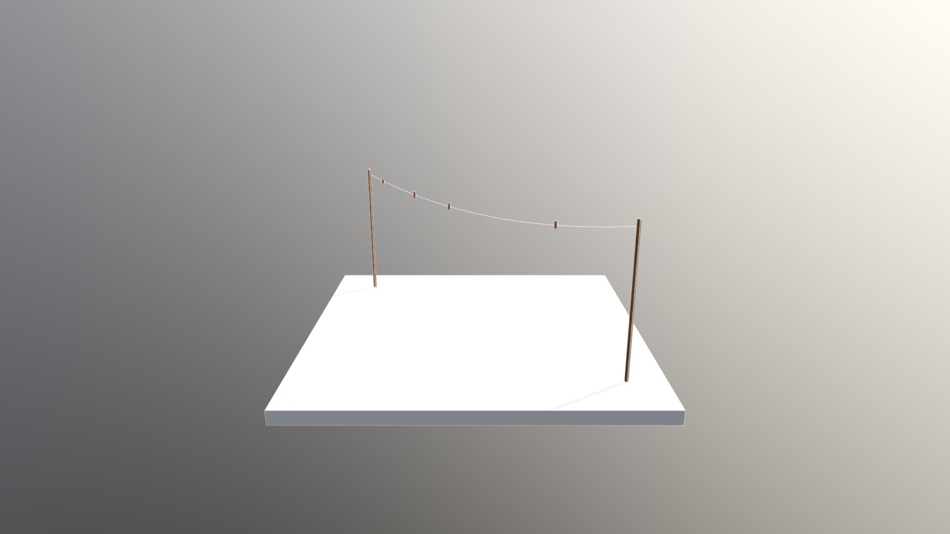 Washing Line - 3D model by freddo (@arabsummer) [5568b4f] - Sketchfab
