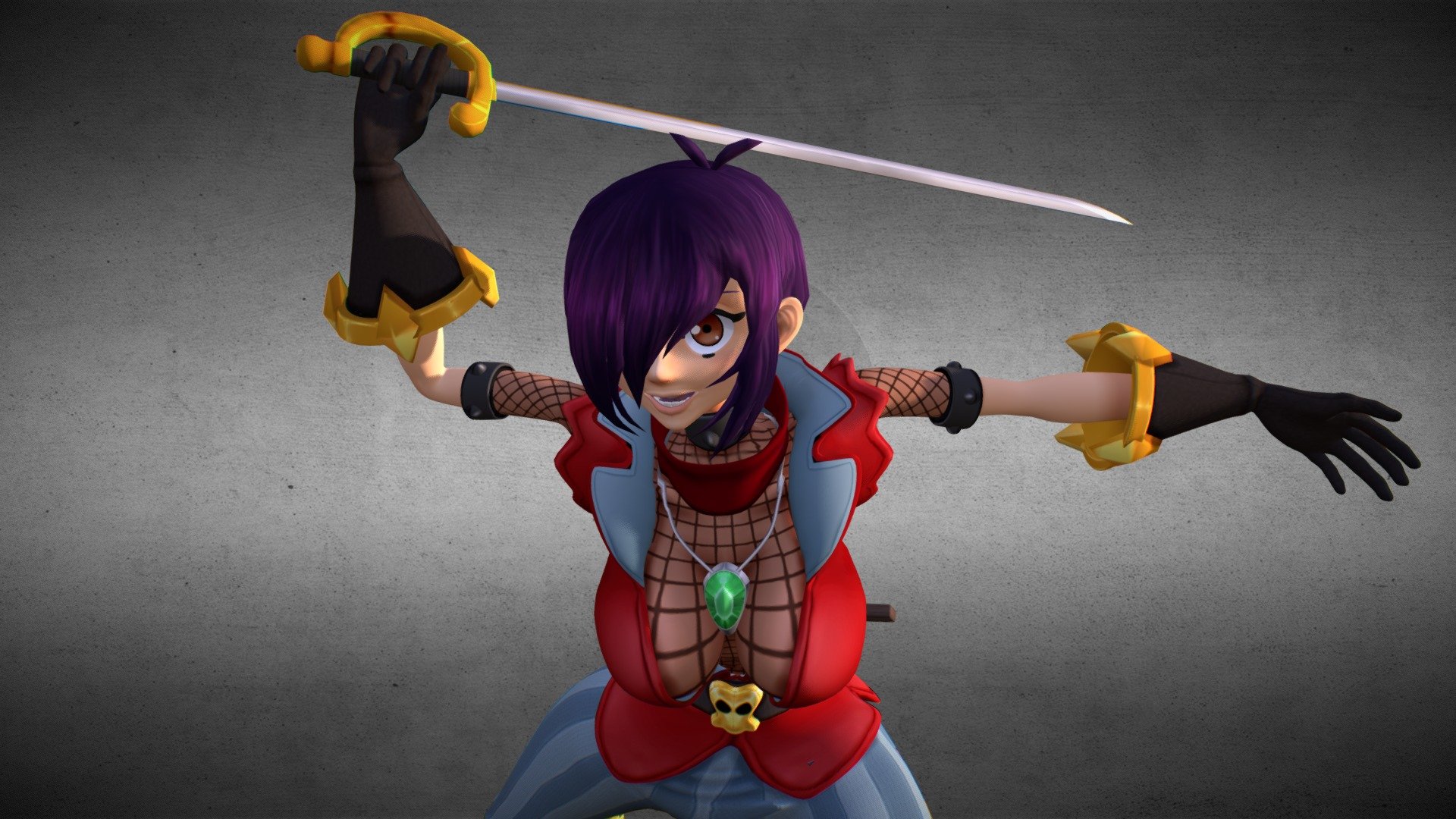 Mina Slash! - 3D model by Placidone [556a768] - Sketchfab