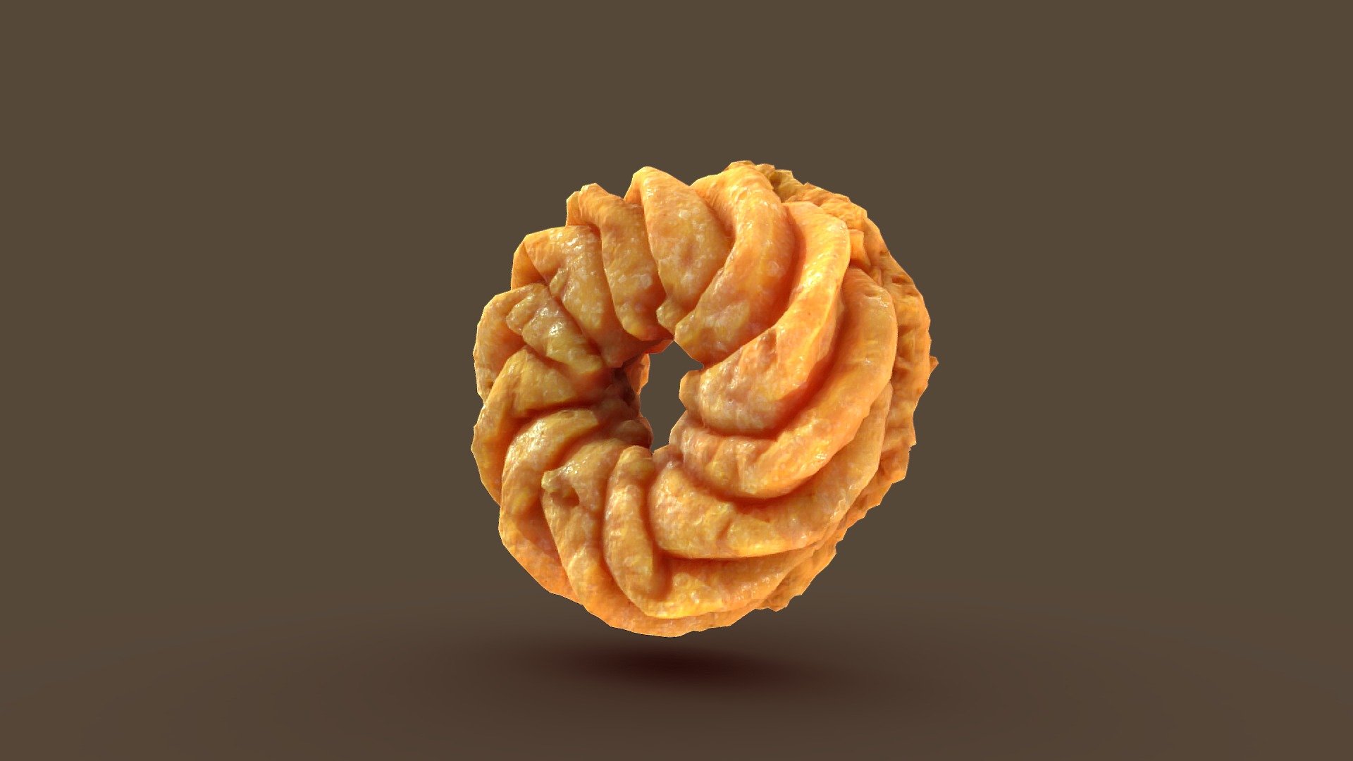 Cruller Donut - PBR 3D Scan - Buy Royalty Free 3D model by ...