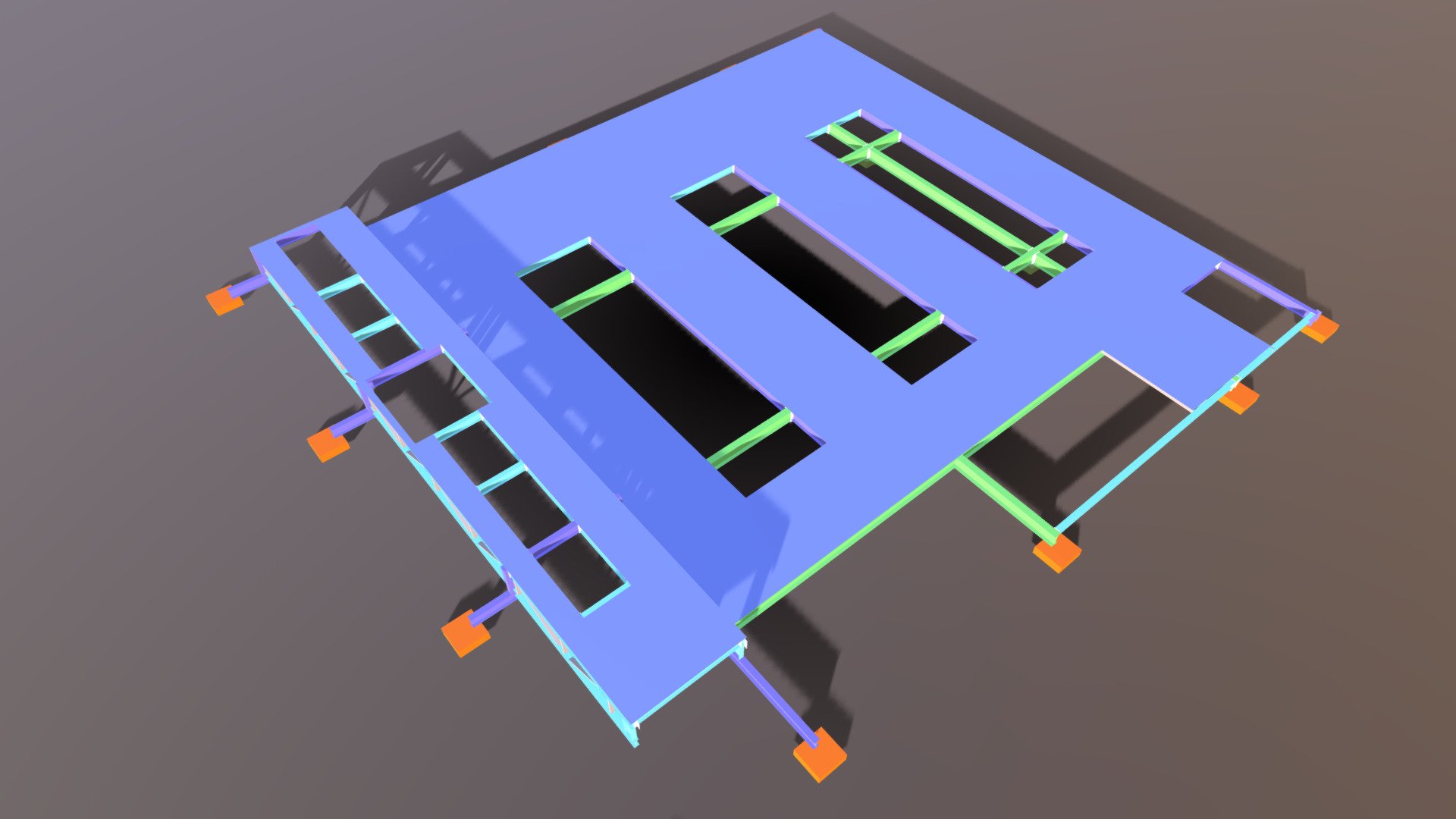 L08 CHILLER SUPPORT SYSTEM - 3D model by sselim [556b78d] - Sketchfab