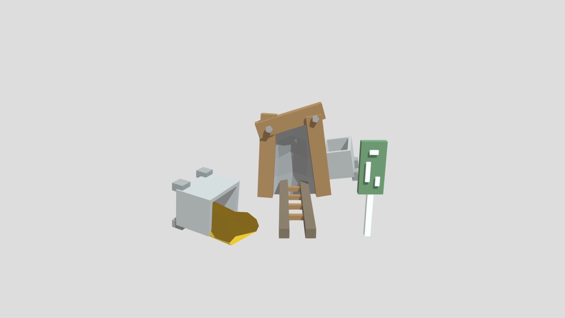 Gold Mine - 3D model by kajkou [556be19] - Sketchfab