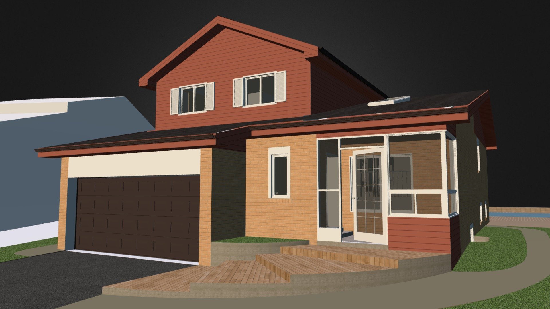 08-02 EXISTING EXTERIOR - 3D model by Cadaxx Design (@cadaxx) [556c191 ...