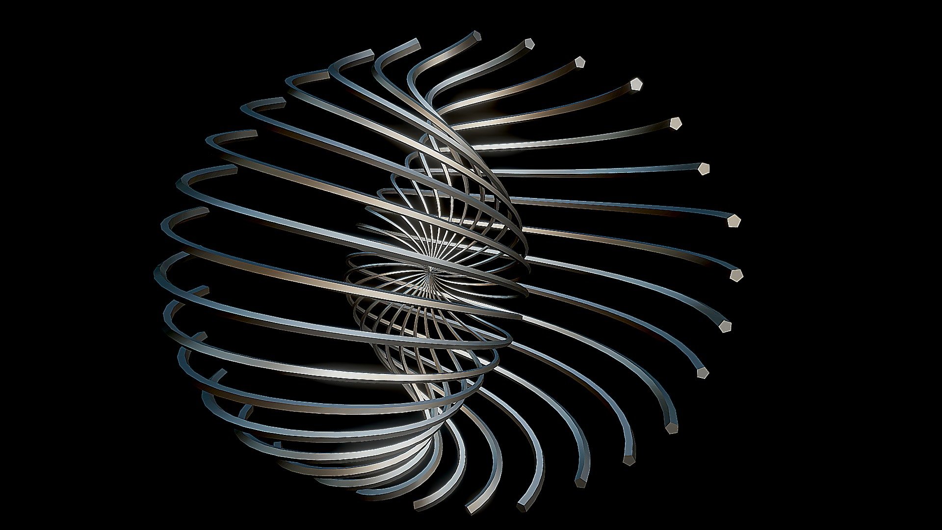 SphereSpiral - 3D model by exebicha [556d178] - Sketchfab