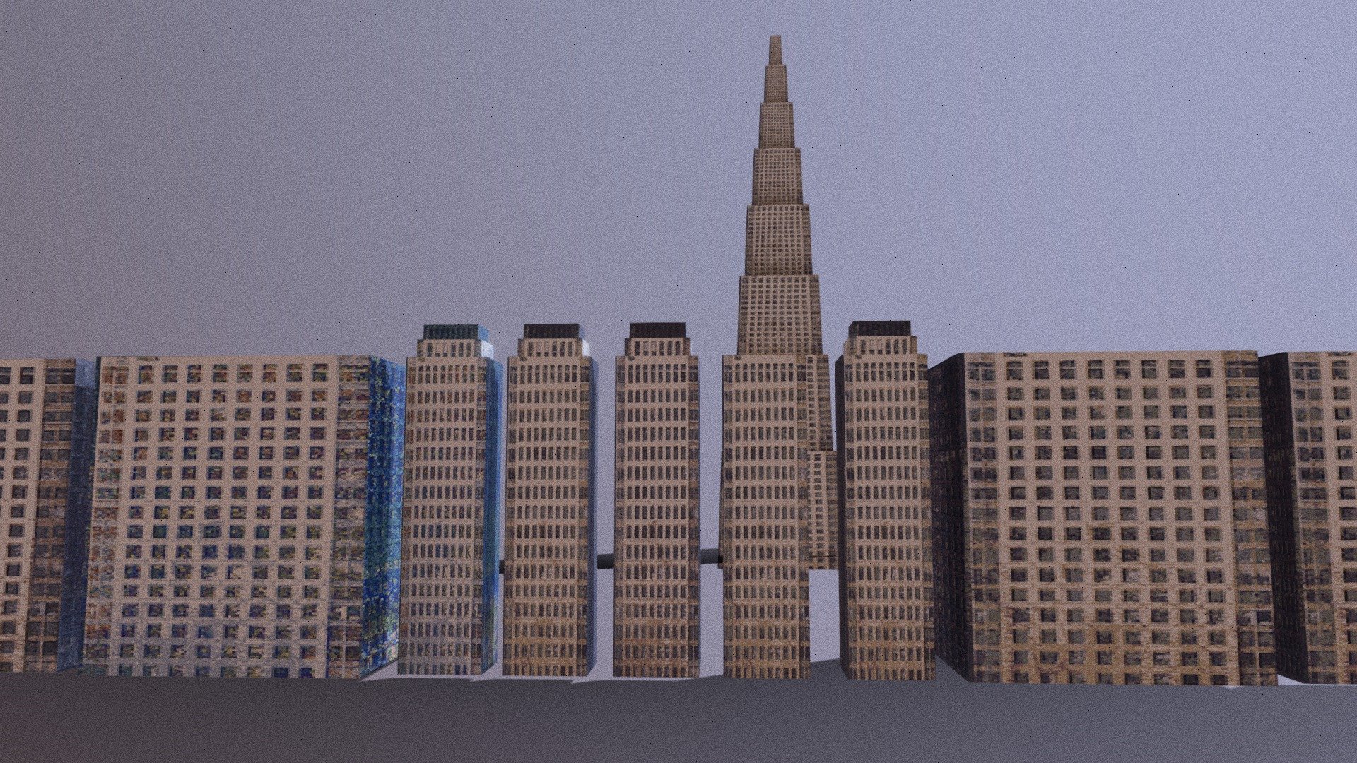 PSX BUILDING SET 1 - 3D model by Kasugay𓅂 (@Kasugay) [5571590] - Sketchfab