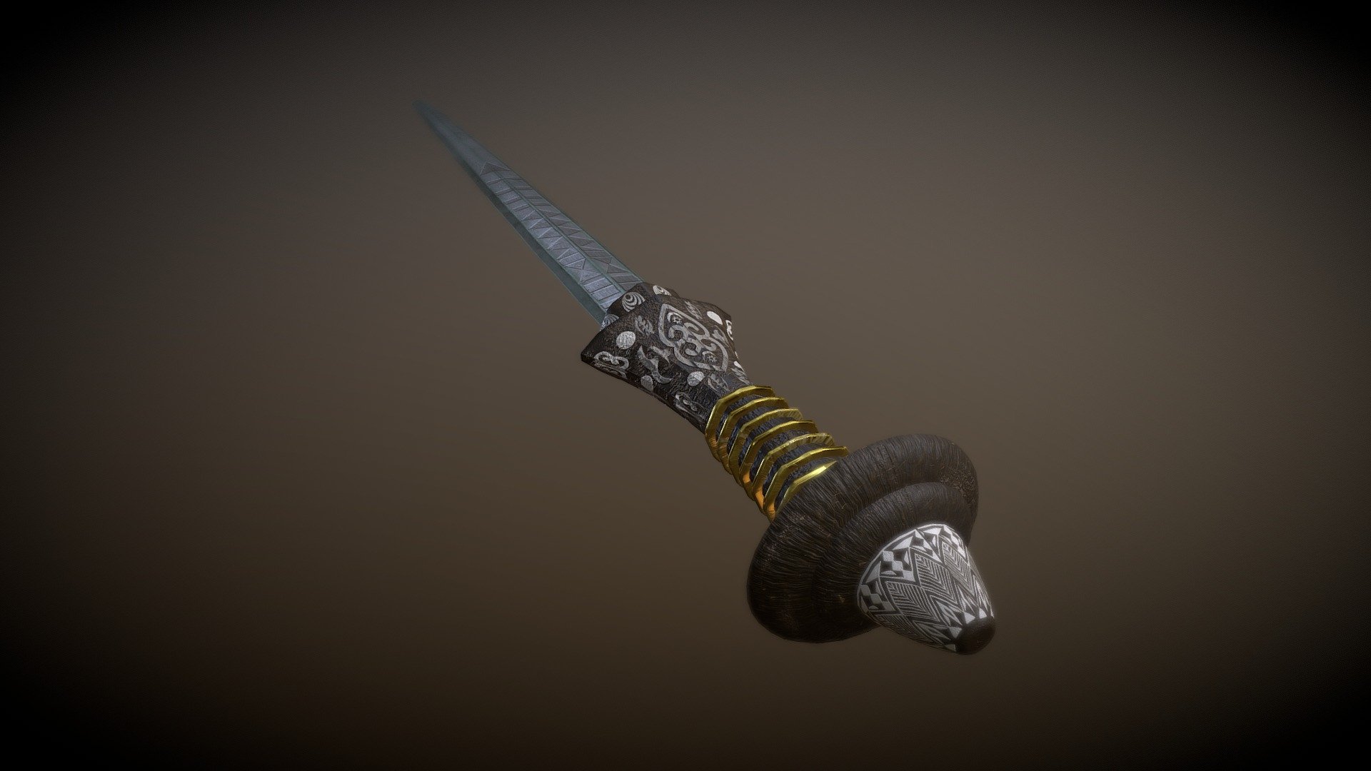 "The Forgotten Sword" West African Style Sword - 3D model by Shaquille ...