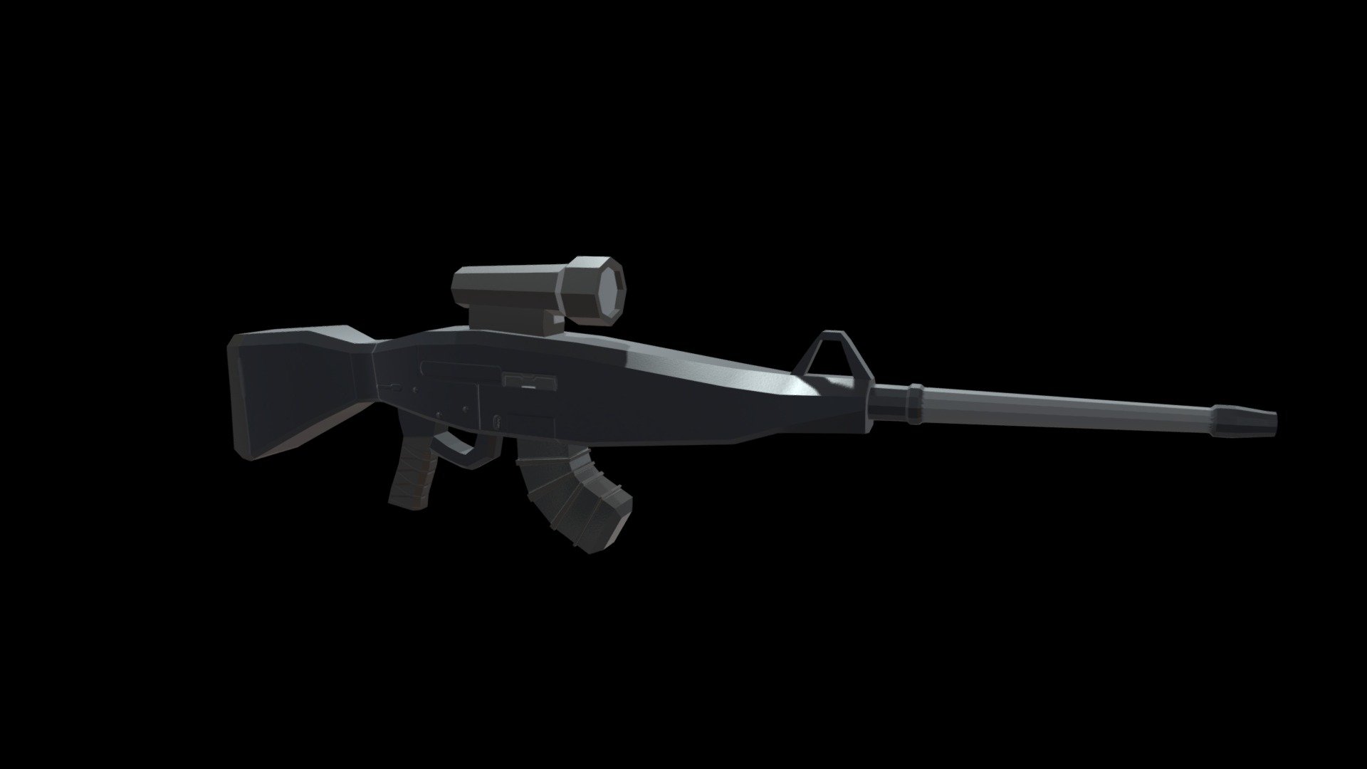 Assult Rifle - 3D model by Andrew Sanchez (@Chives) [55739af] - Sketchfab