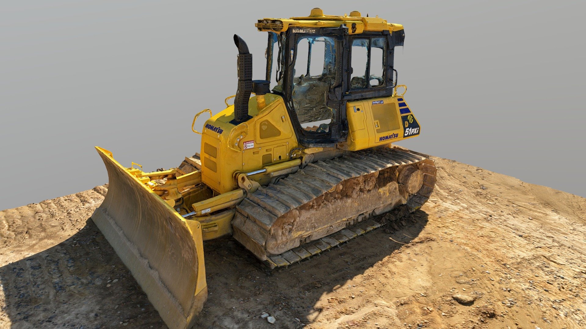 Komatsu D51PXi-24 Dozer - Download Free 3D model by johnnokomis ...