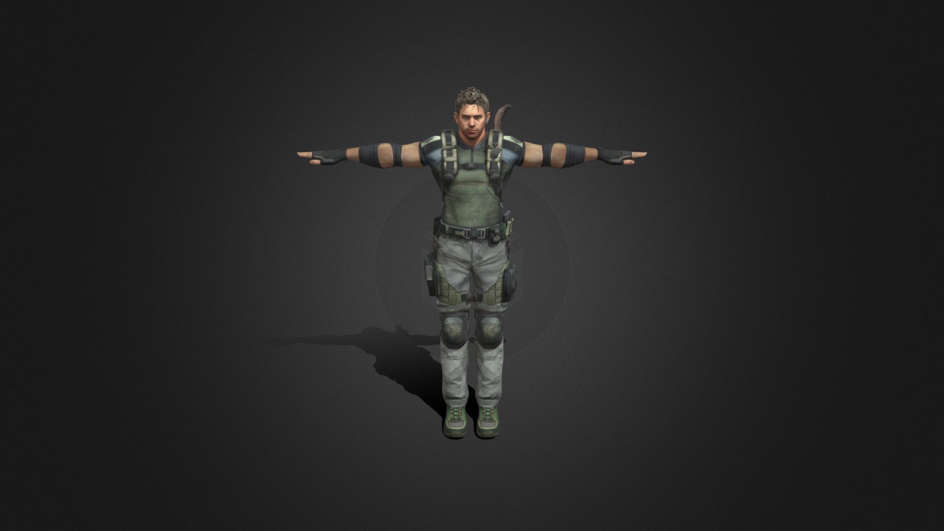 Chris Redfield Re5 - Download Free 3D model by Ghost73 (@Ghost73_2 ...