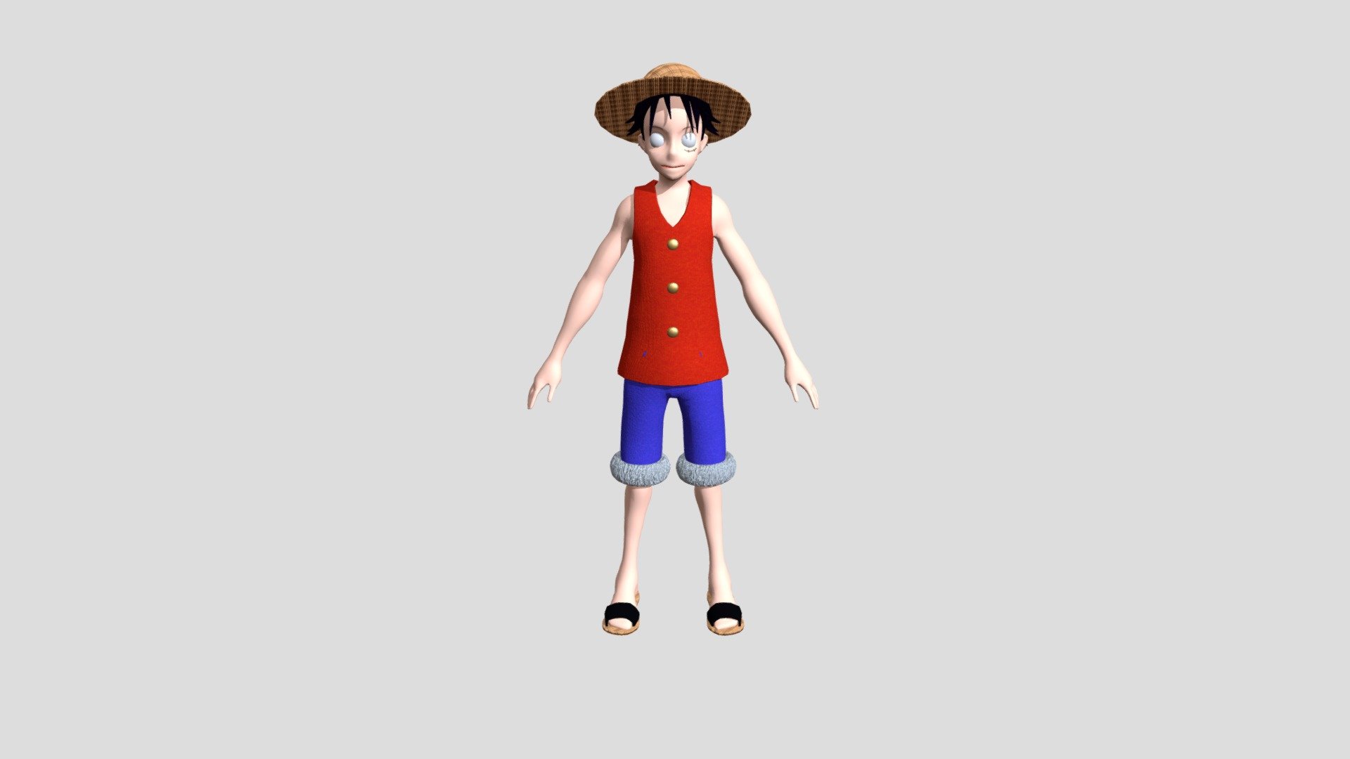 Monkey D. Luffy - 3D model by ZabianRoss [5579f4f] - Sketchfab