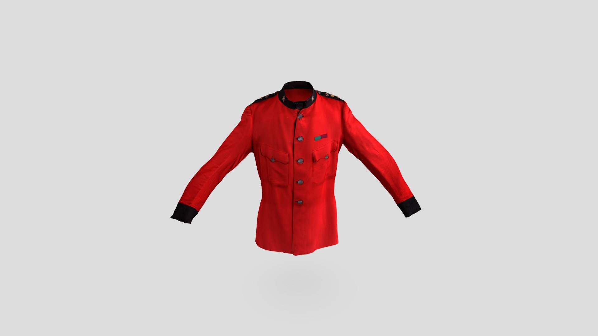 Red Serge Jacket - 3D model by musecornishlife [557d4be] - Sketchfab